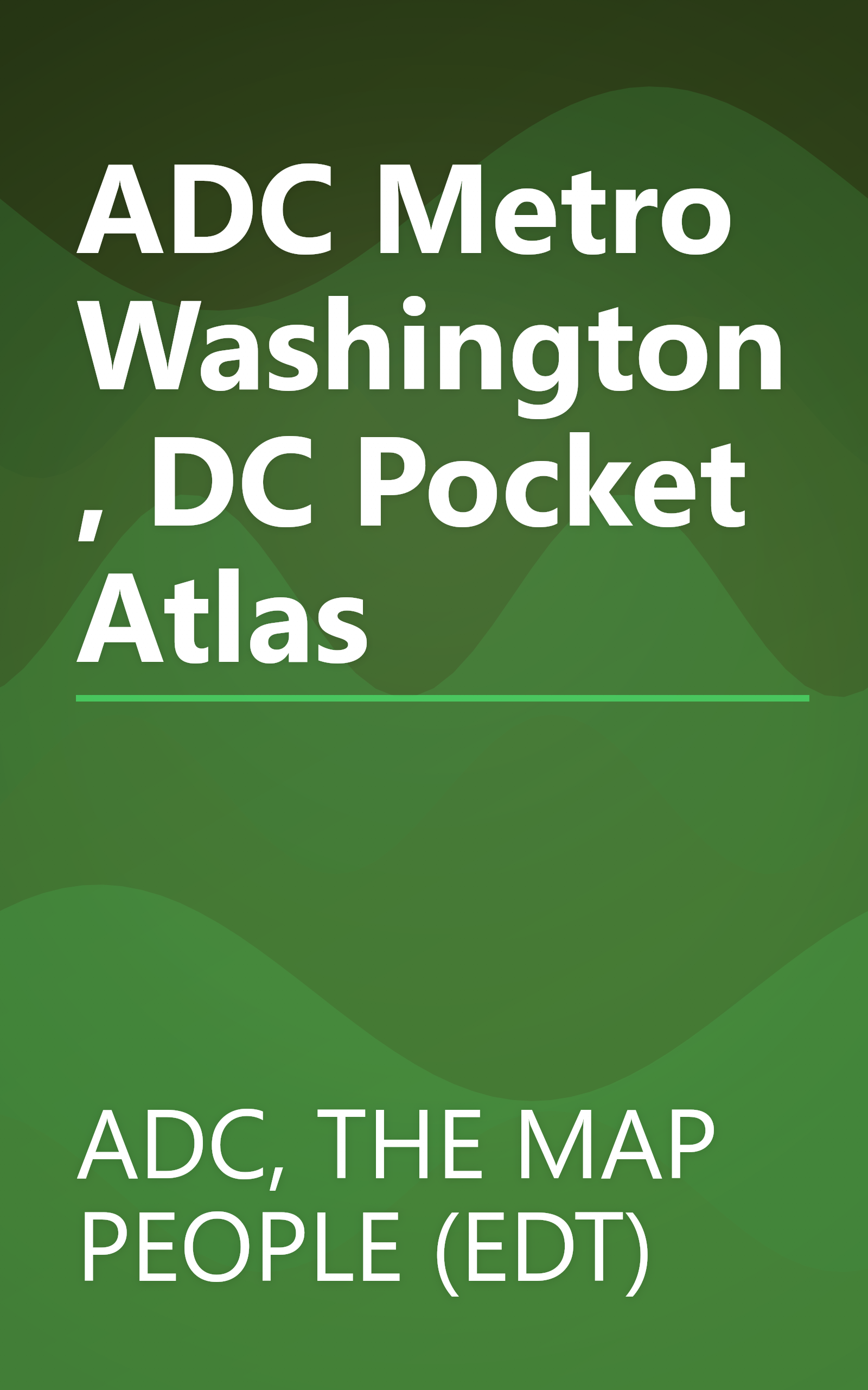 ADC Metro Washington, DC Pocket Atlas book cover