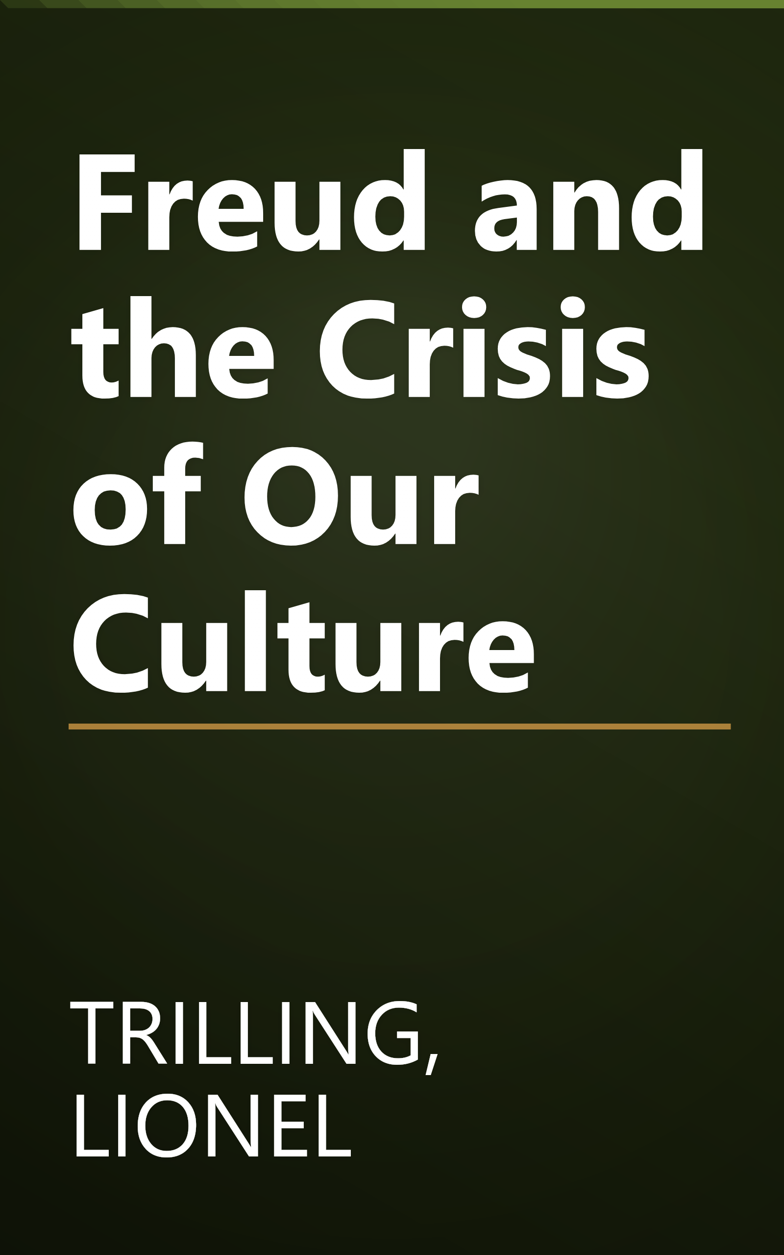 Freud and the Crisis of Our Culture book cover