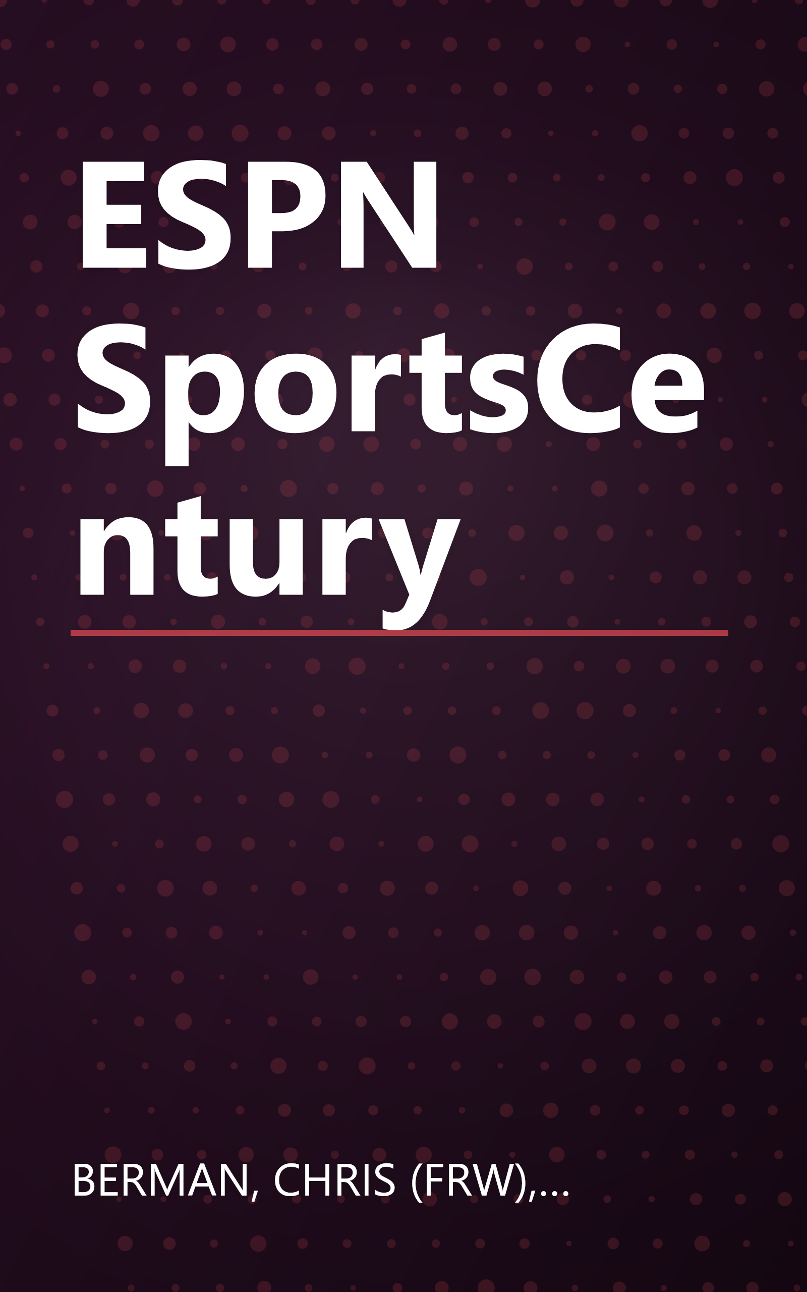 ESPN SportsCentury book cover