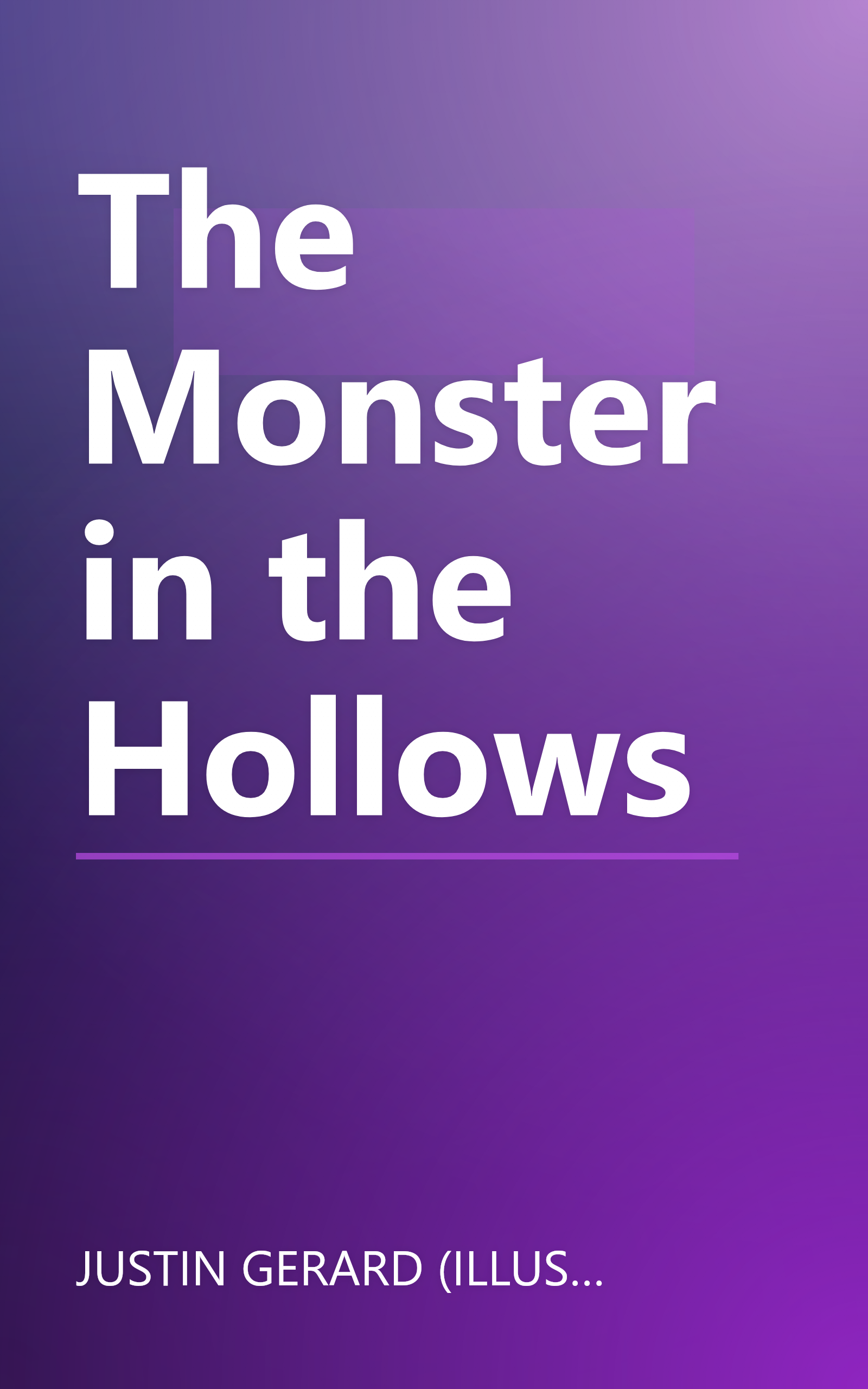 The Monster in the Hollows book cover