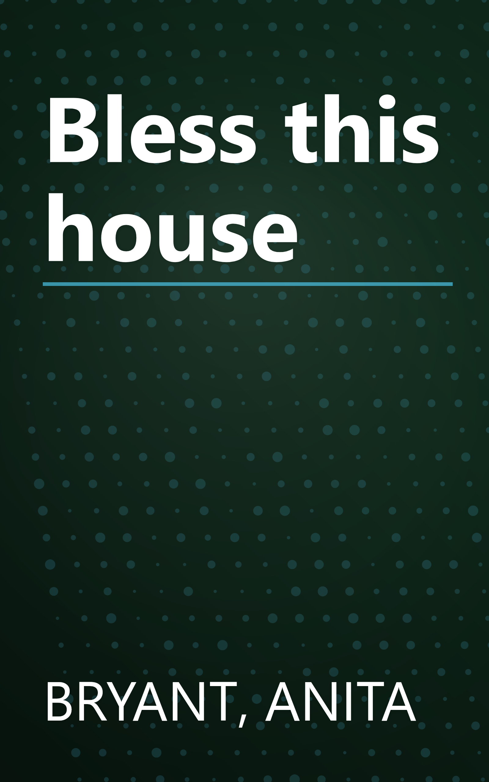 Bless this house book cover