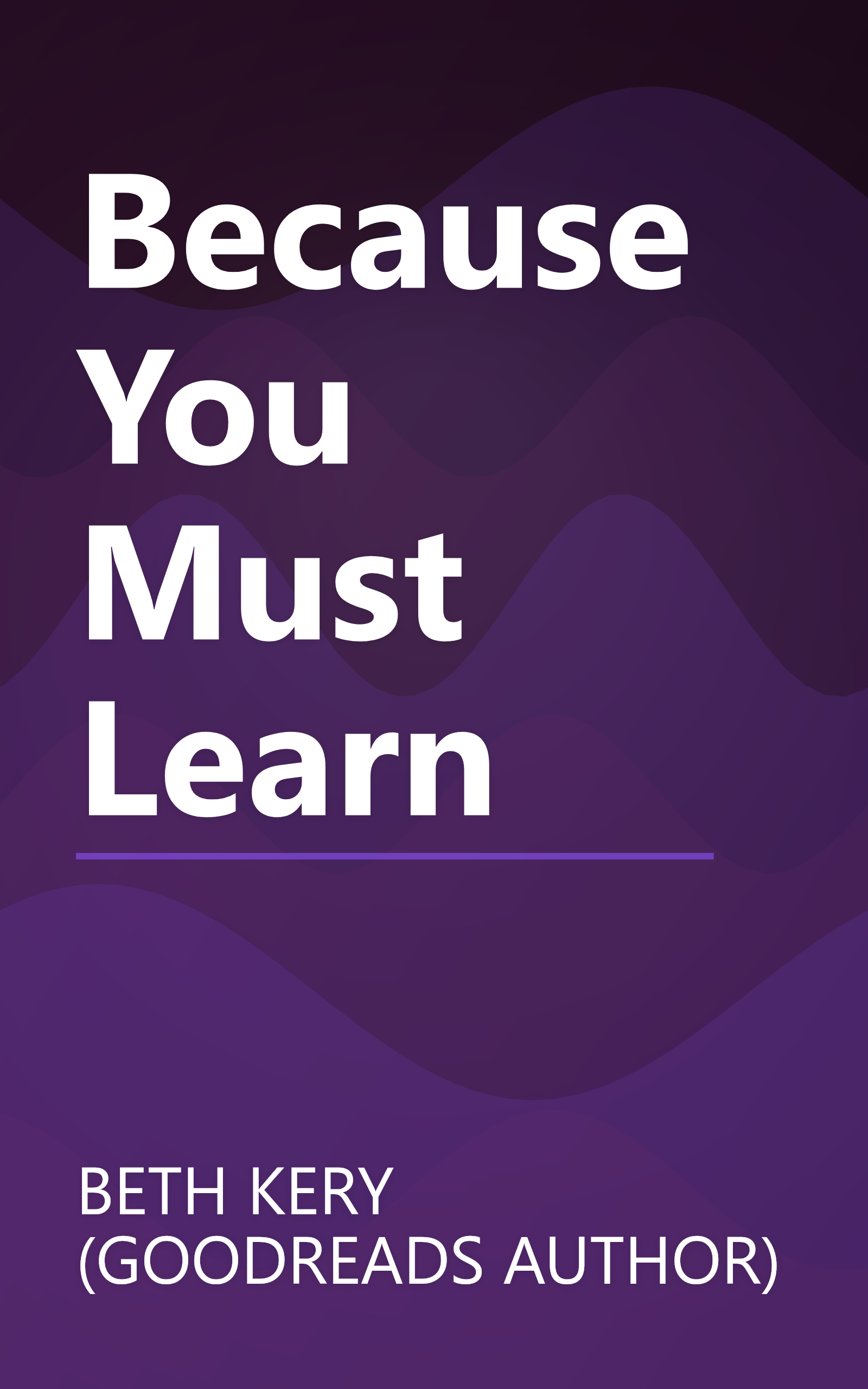 Because You Must Learn book cover