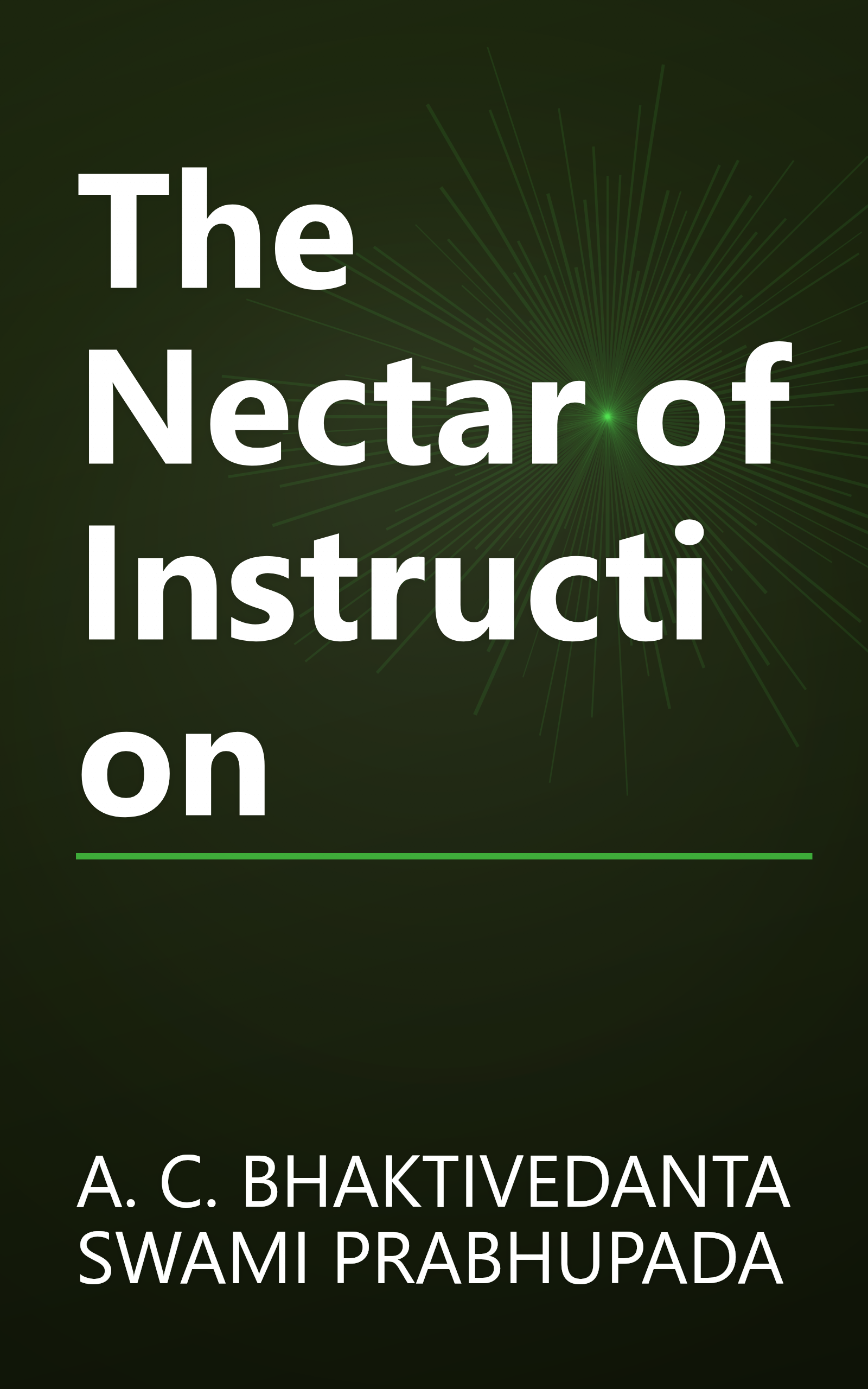 The Nectar of Instruction book cover