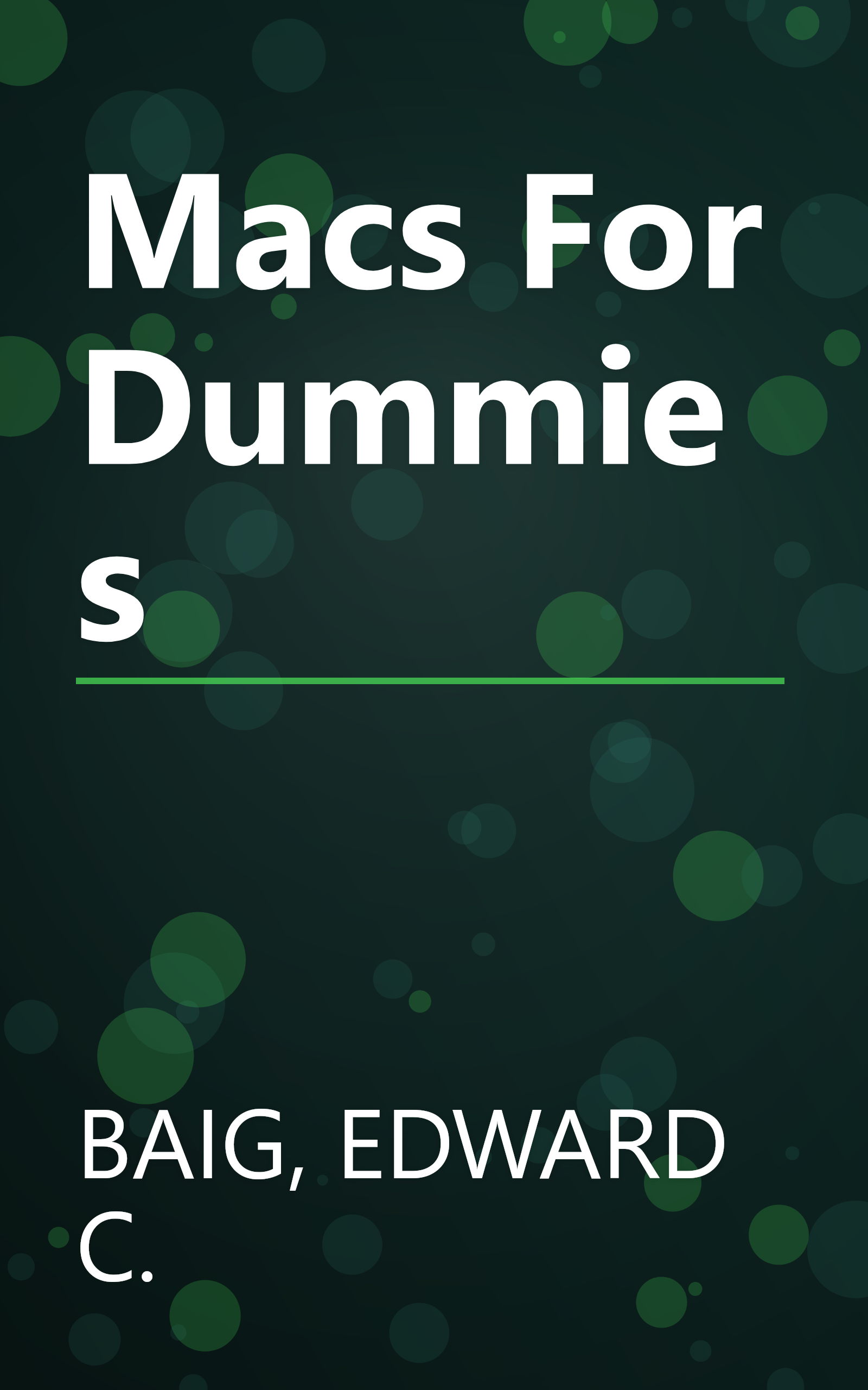 Macs For Dummies book cover