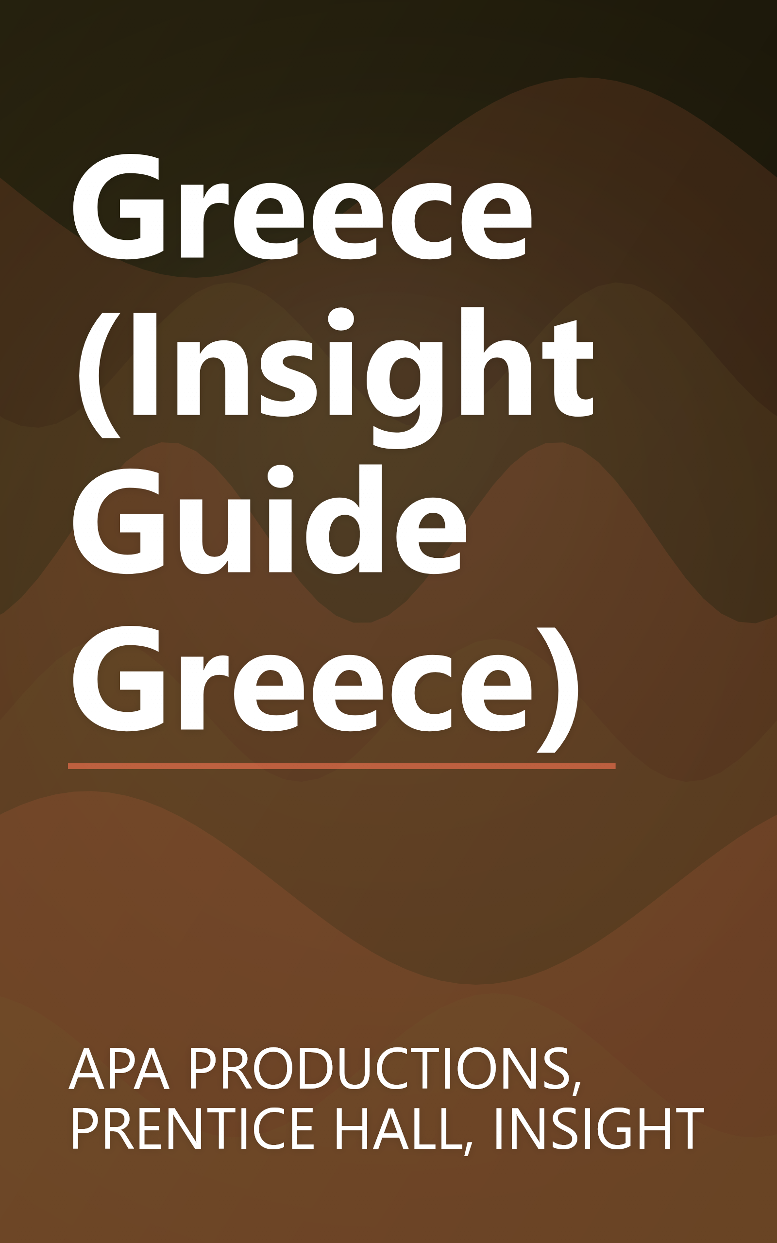Greece (Insight Guide Greece) book cover