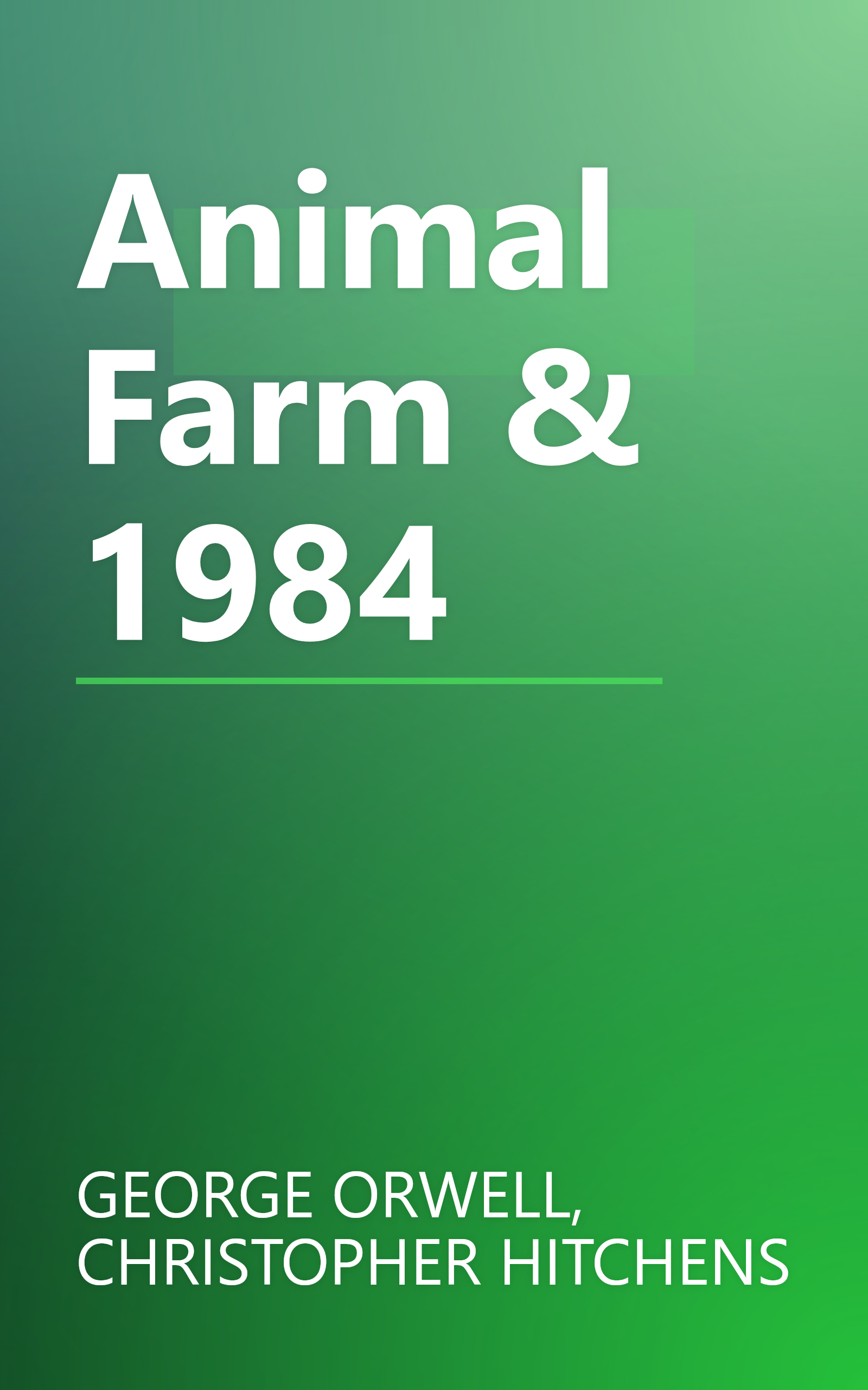 Animal Farm & 1984 book cover