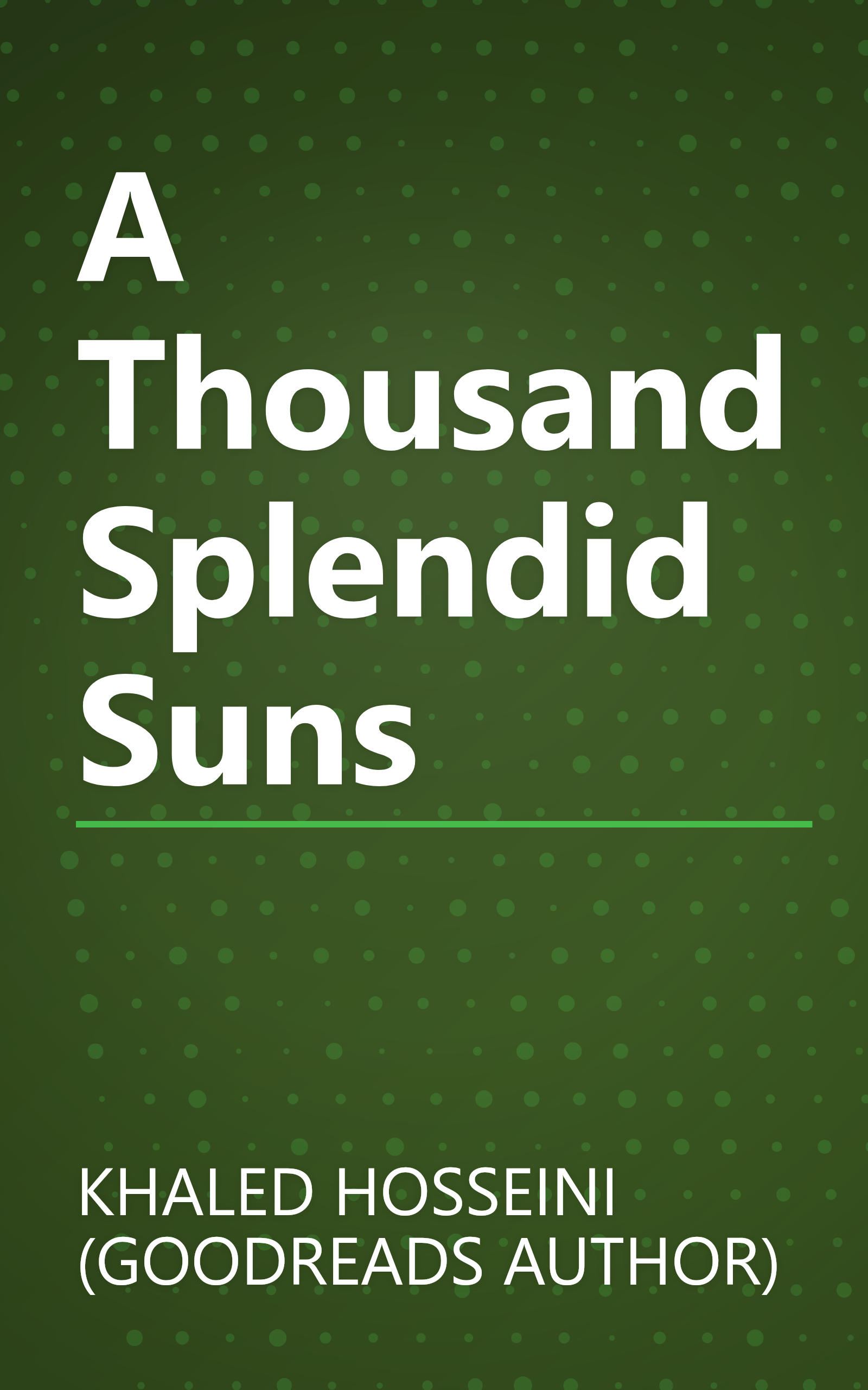 A Thousand Splendid Suns book cover