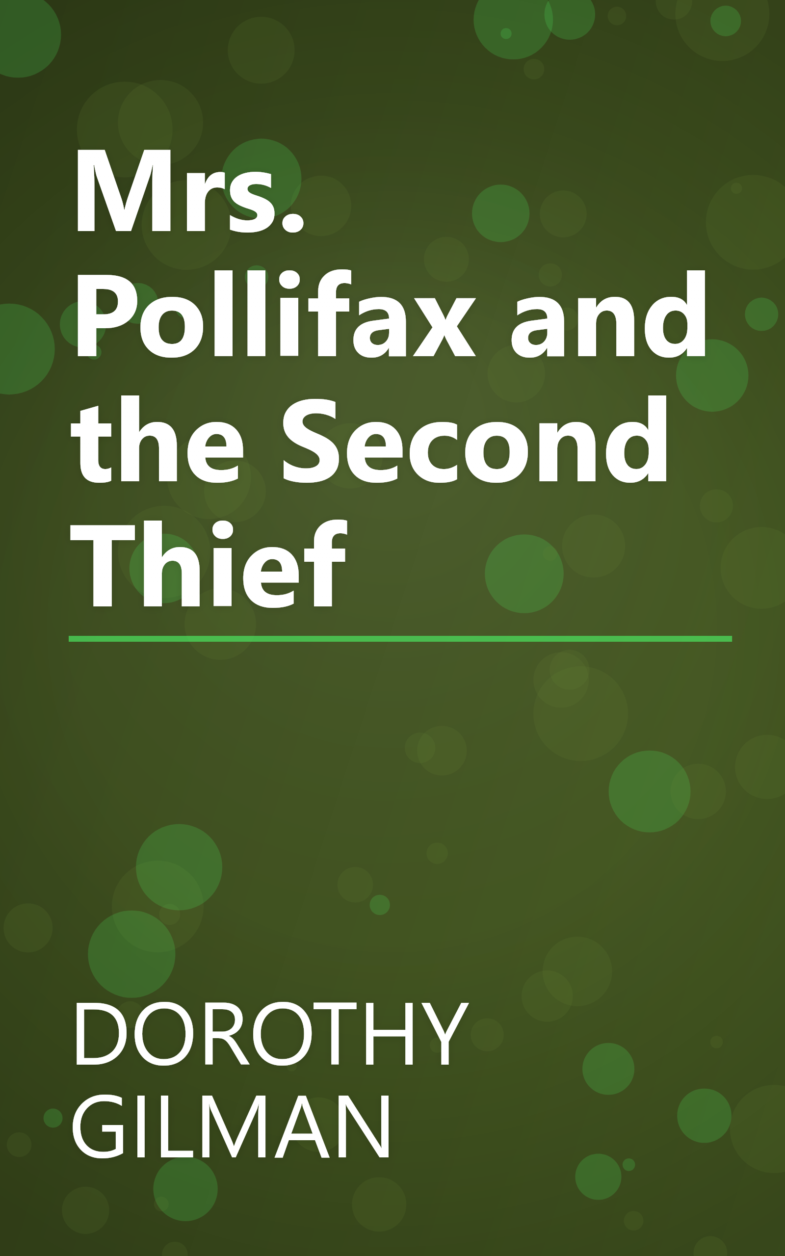 Mrs. Pollifax and the Second Thief book cover
