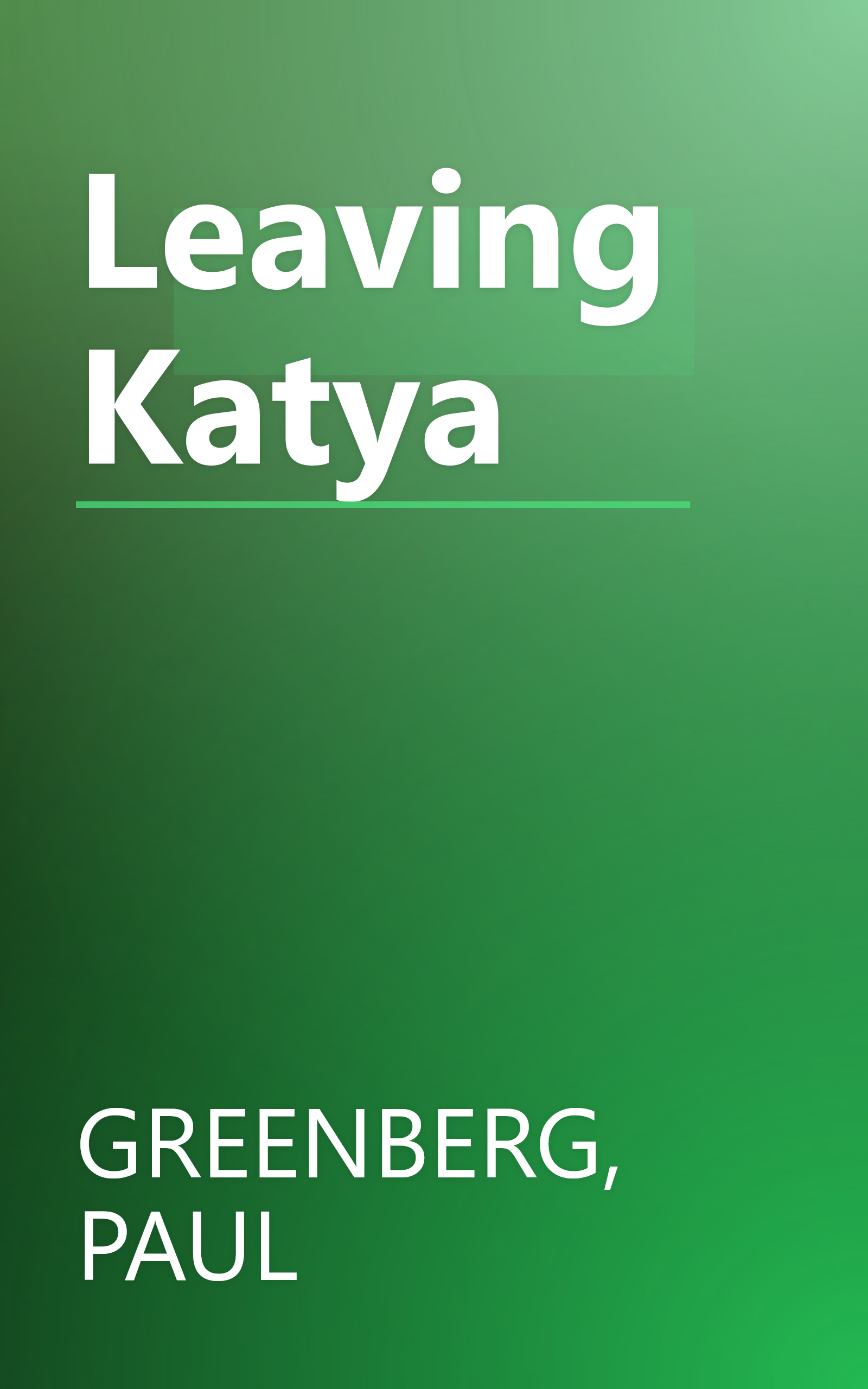 Leaving Katya book cover