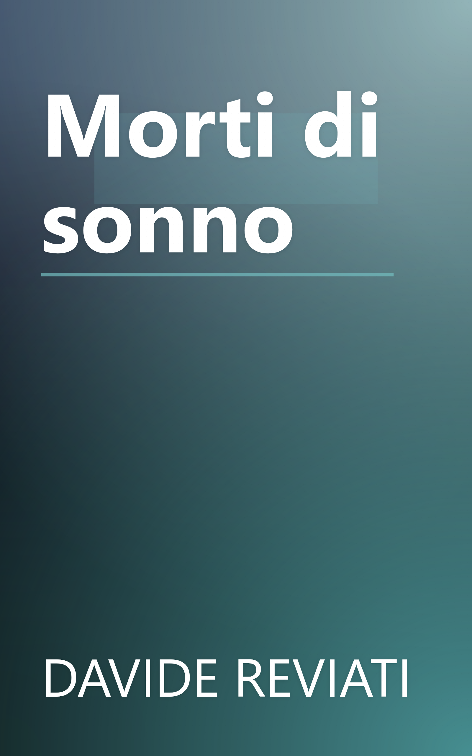 Morti di sonno book cover