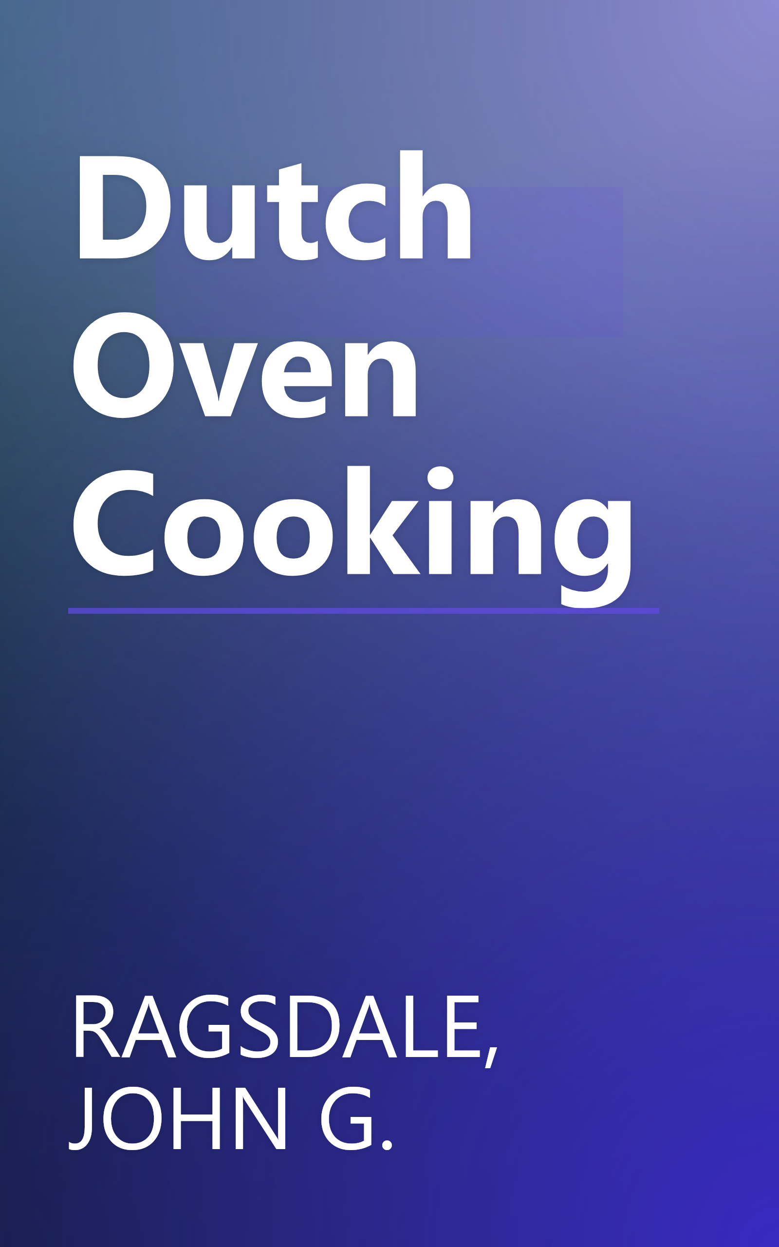 Dutch Oven Cooking book cover