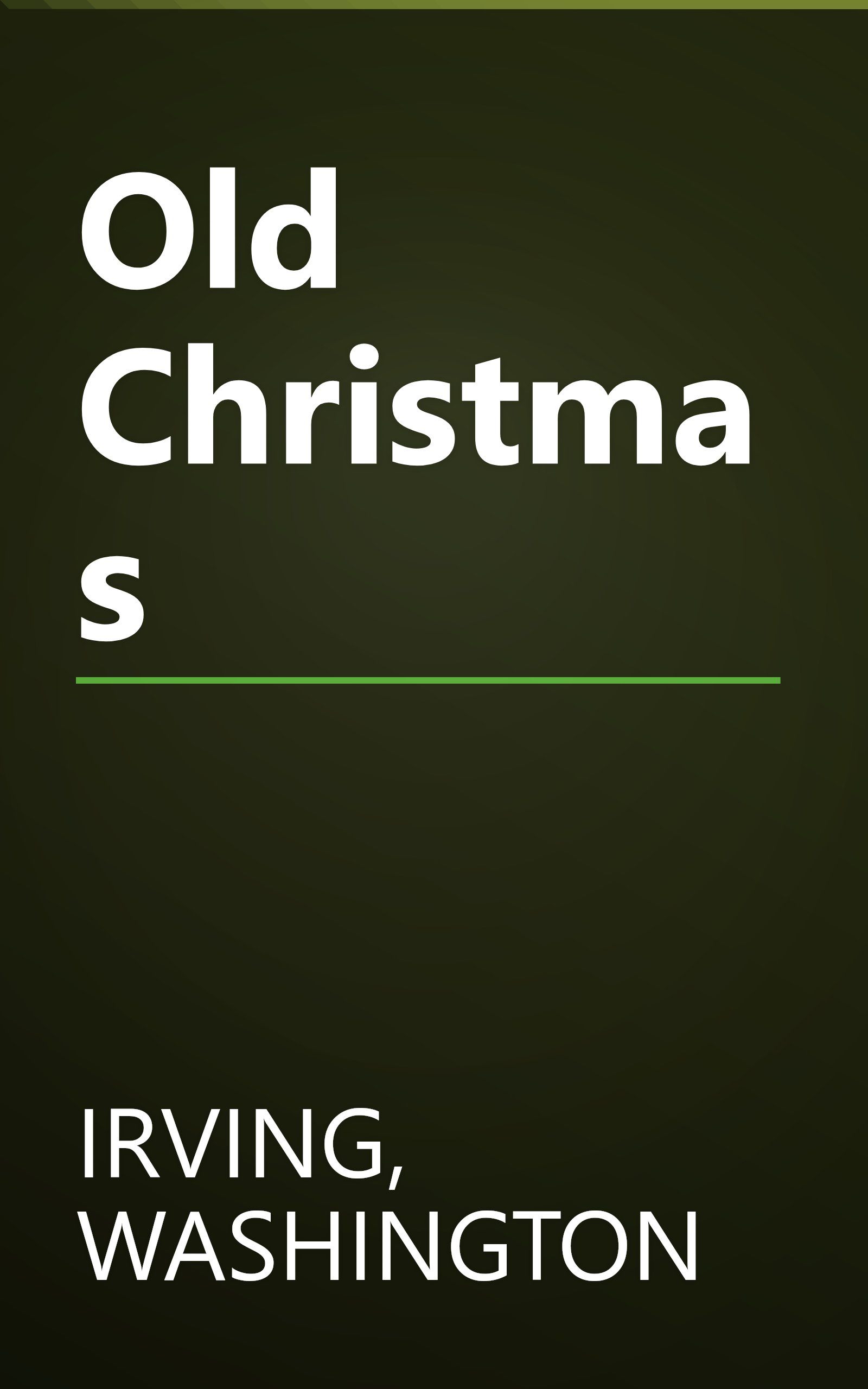 Old Christmas book cover