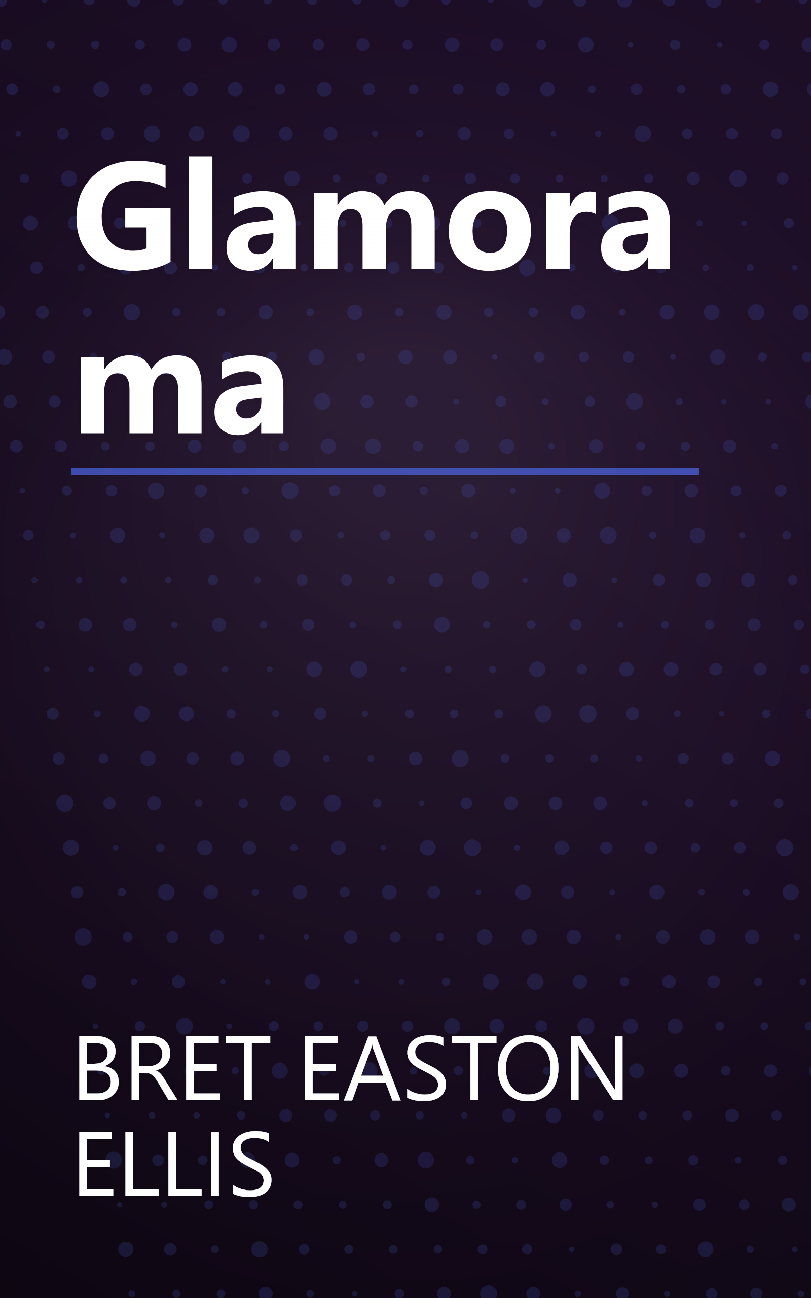 Glamorama book cover