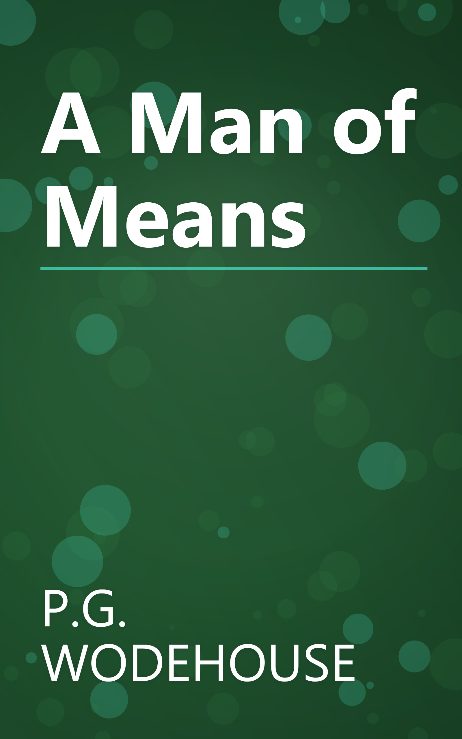 A Man of Means book cover