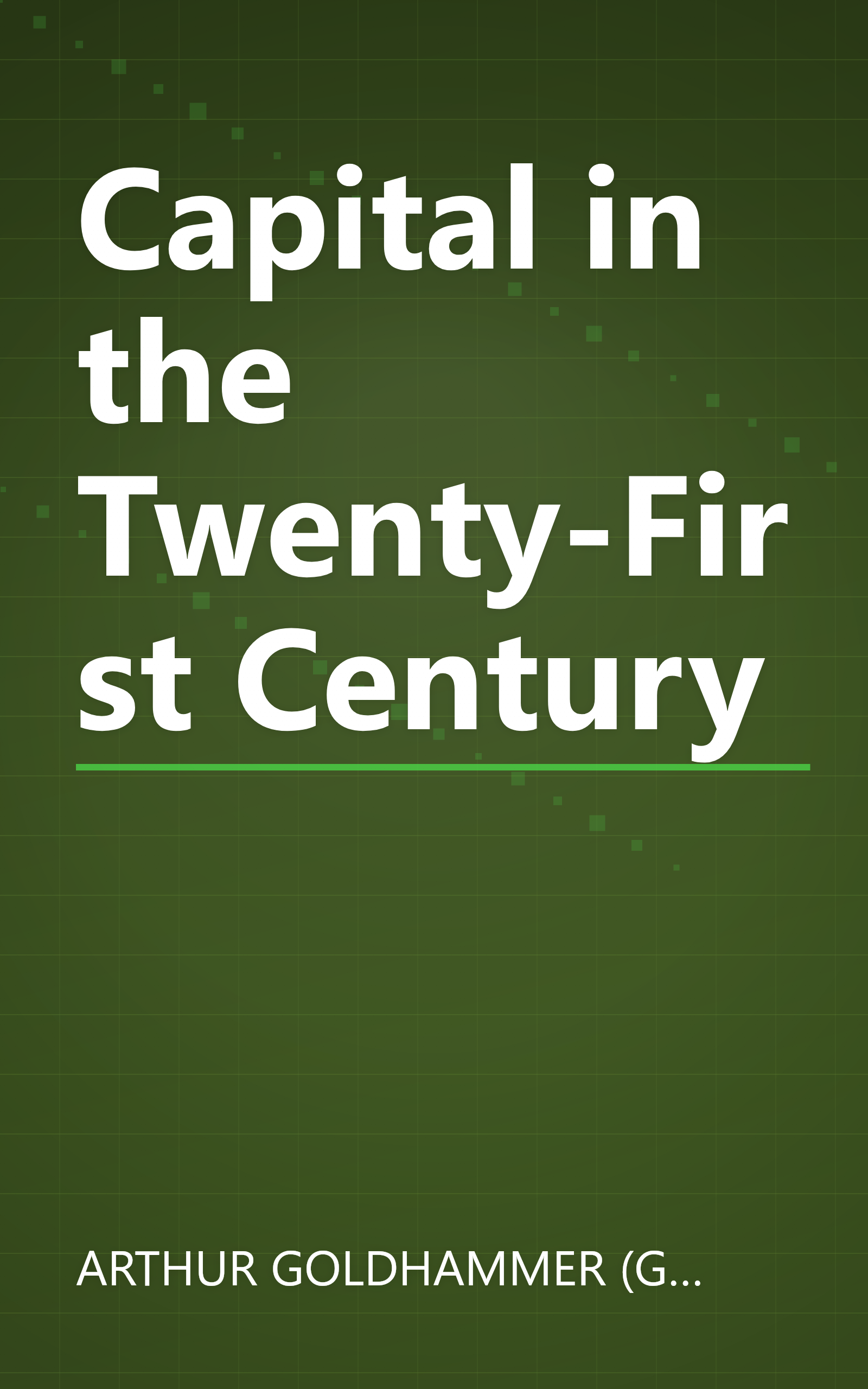 Capital in the Twenty-First Century book cover