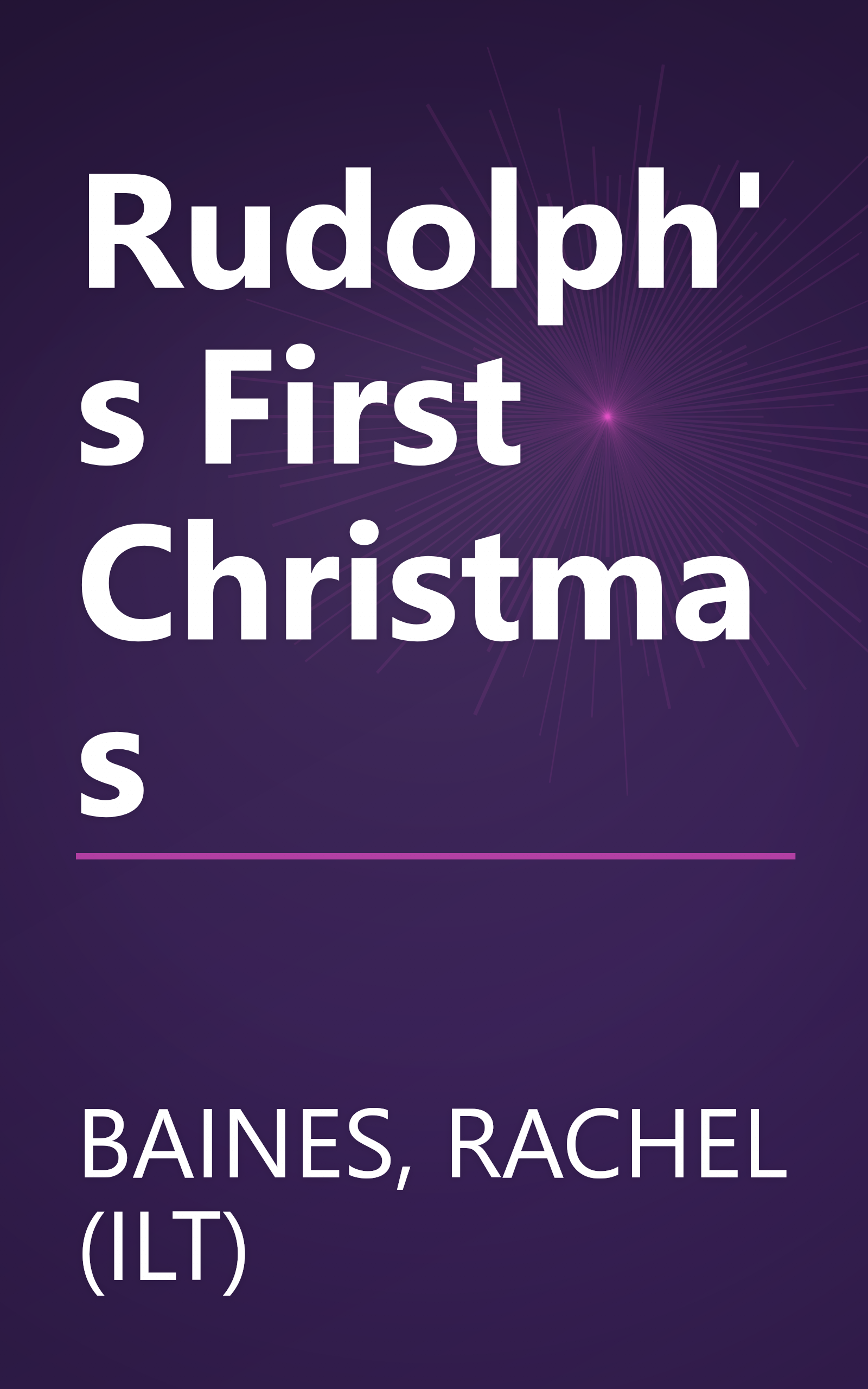 Rudolph's First Christmas book cover