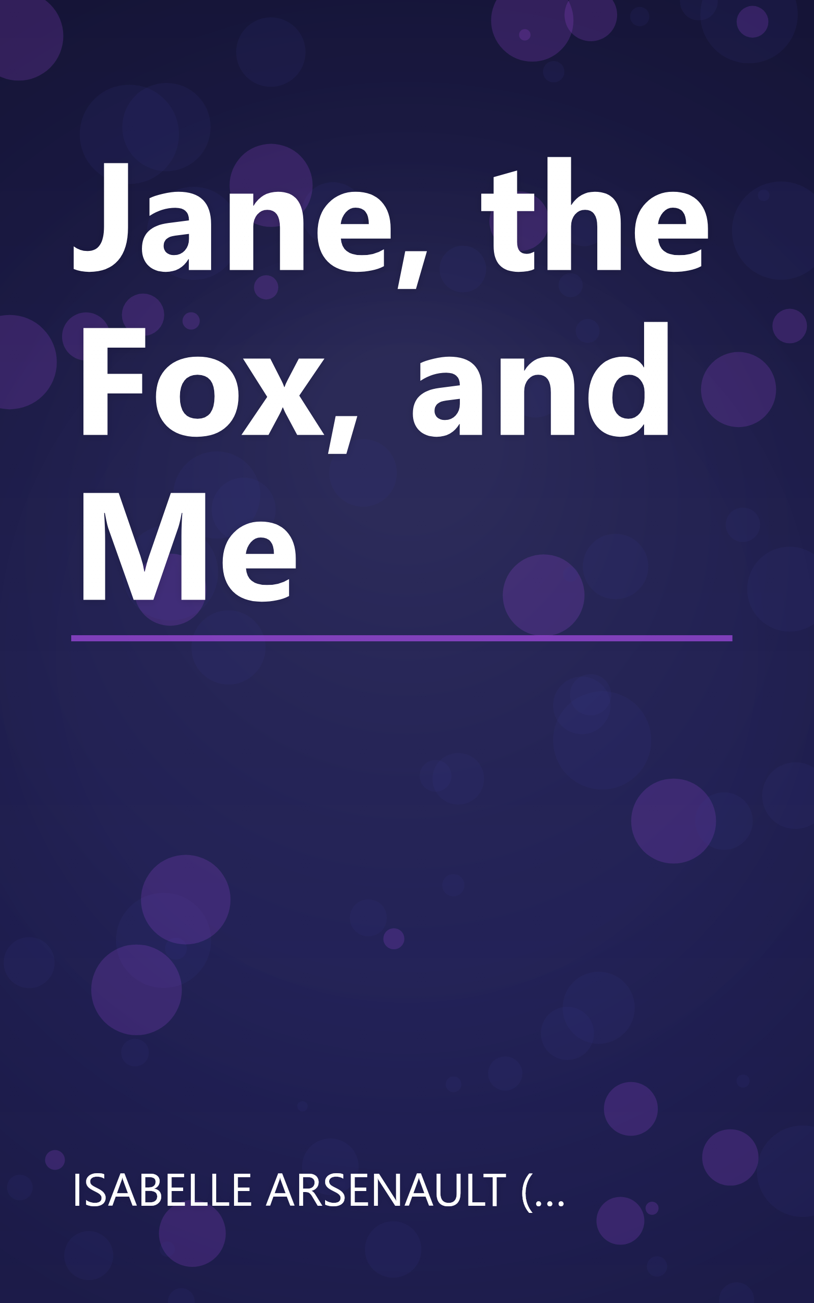 Jane, the Fox, and Me book cover