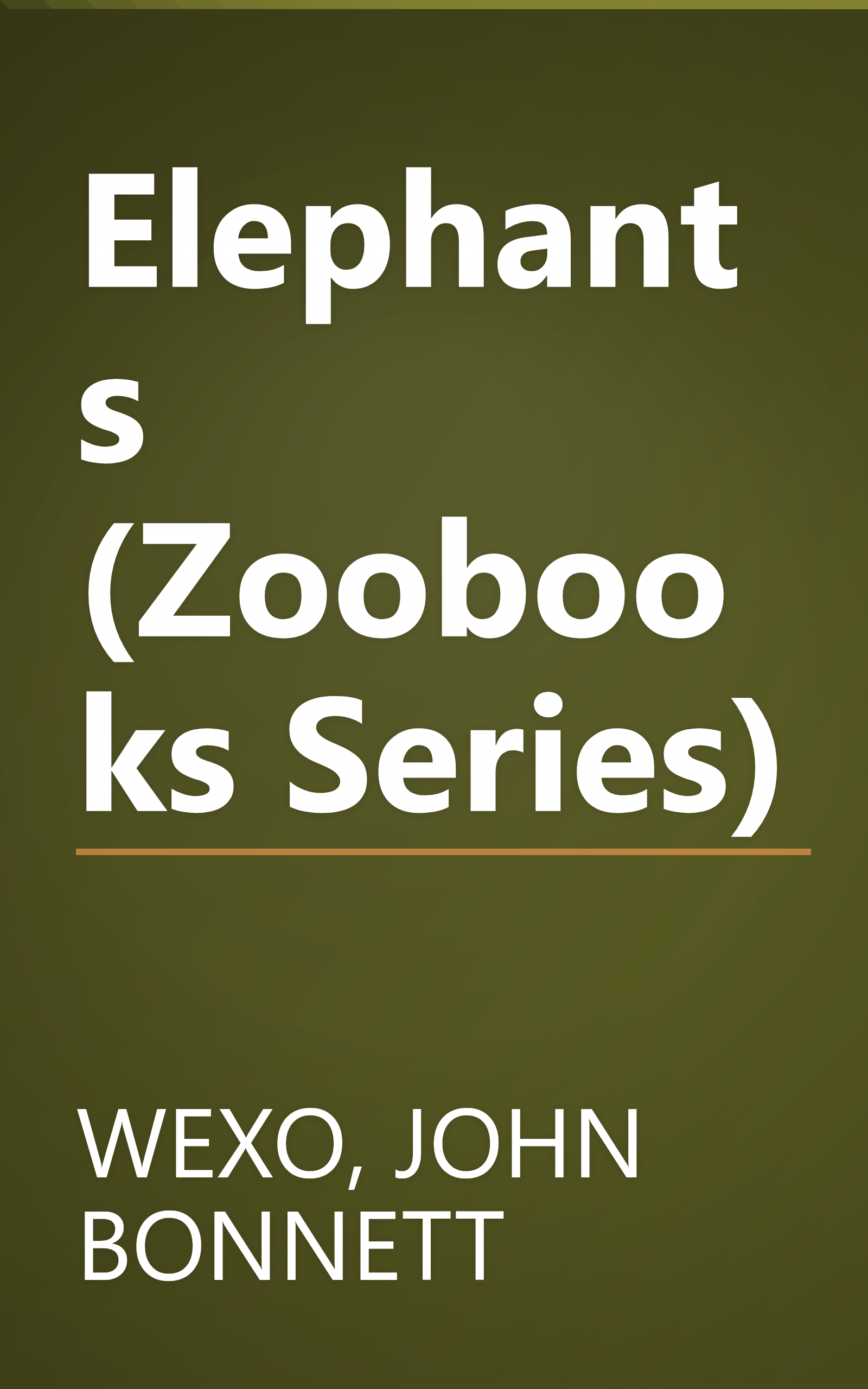 Elephants (Zoobooks Series) book cover