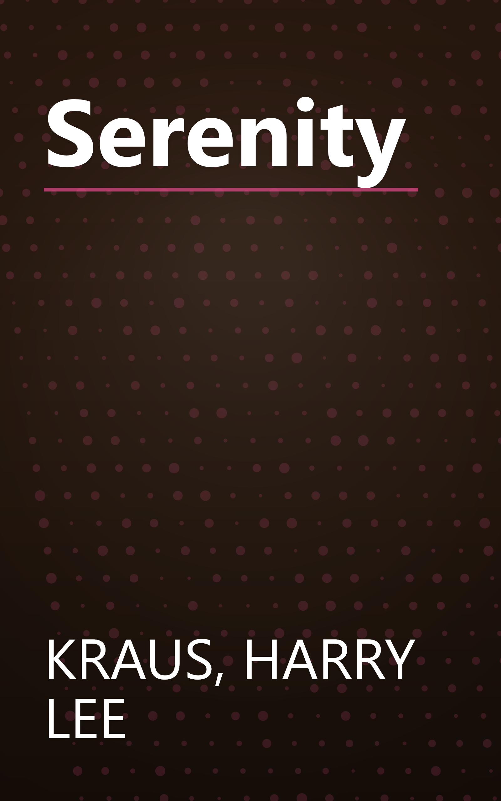 Serenity book cover