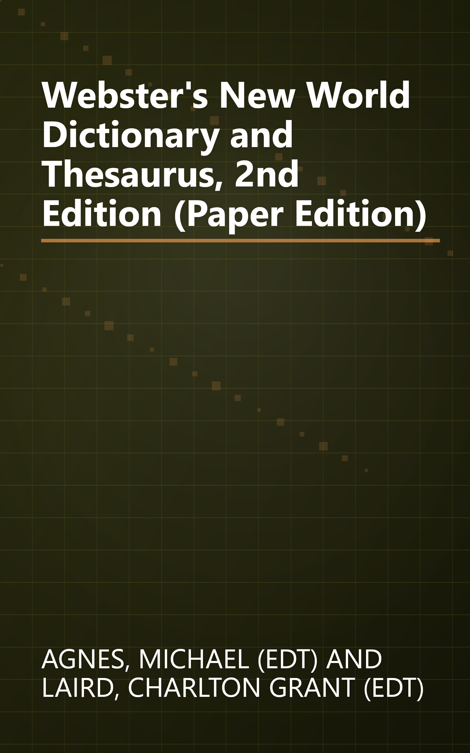 Webster's New World Dictionary and Thesaurus, 2nd Edition (Paper Edition) book cover