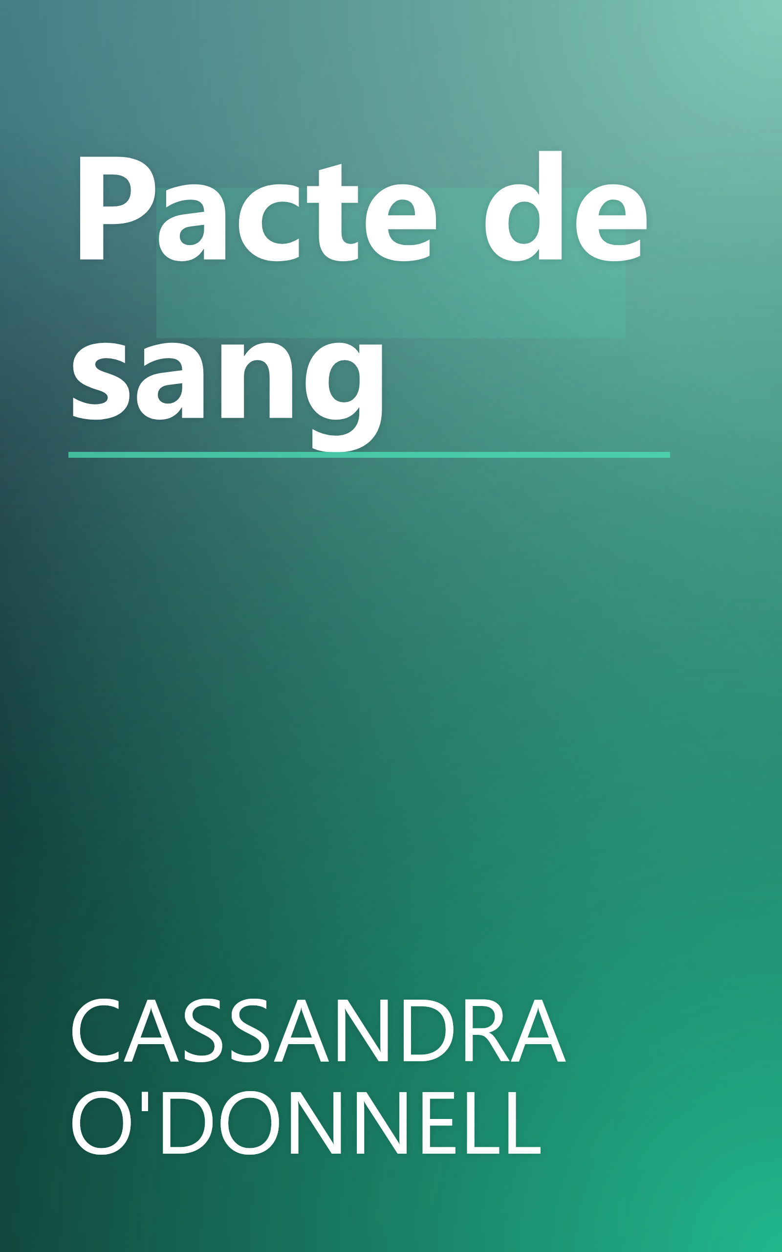 Pacte de sang book cover