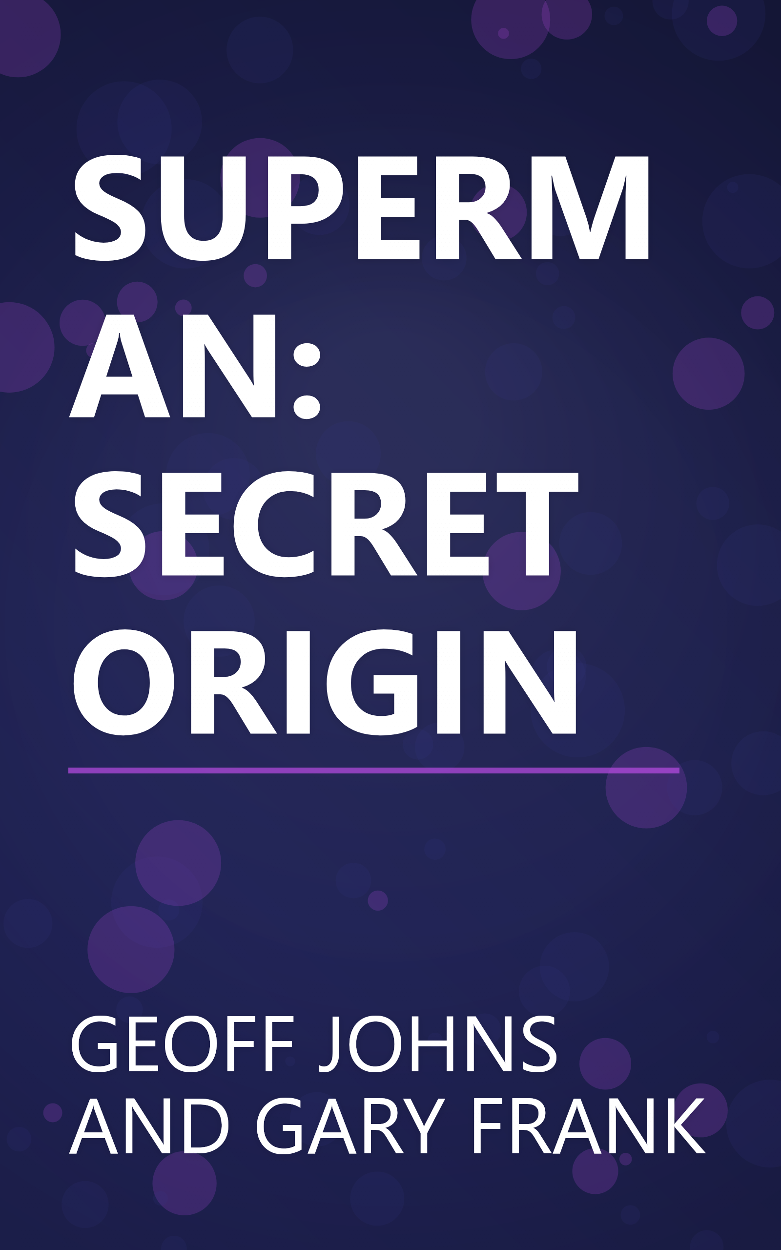 SUPERMAN: SECRET ORIGIN book cover