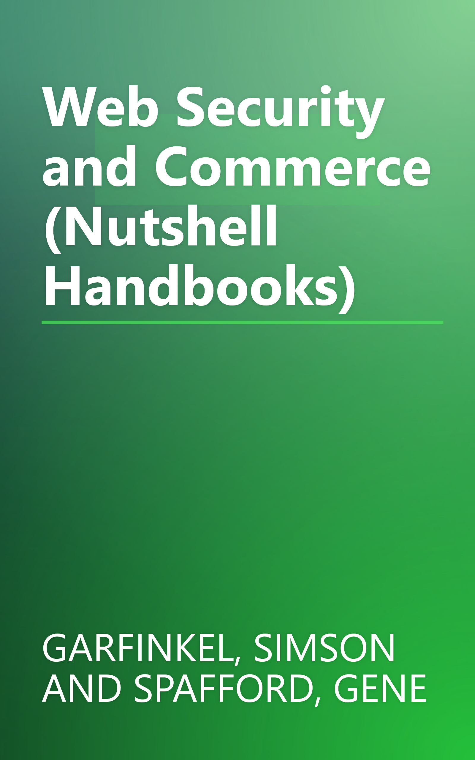 Web Security and Commerce (Nutshell Handbooks) book cover