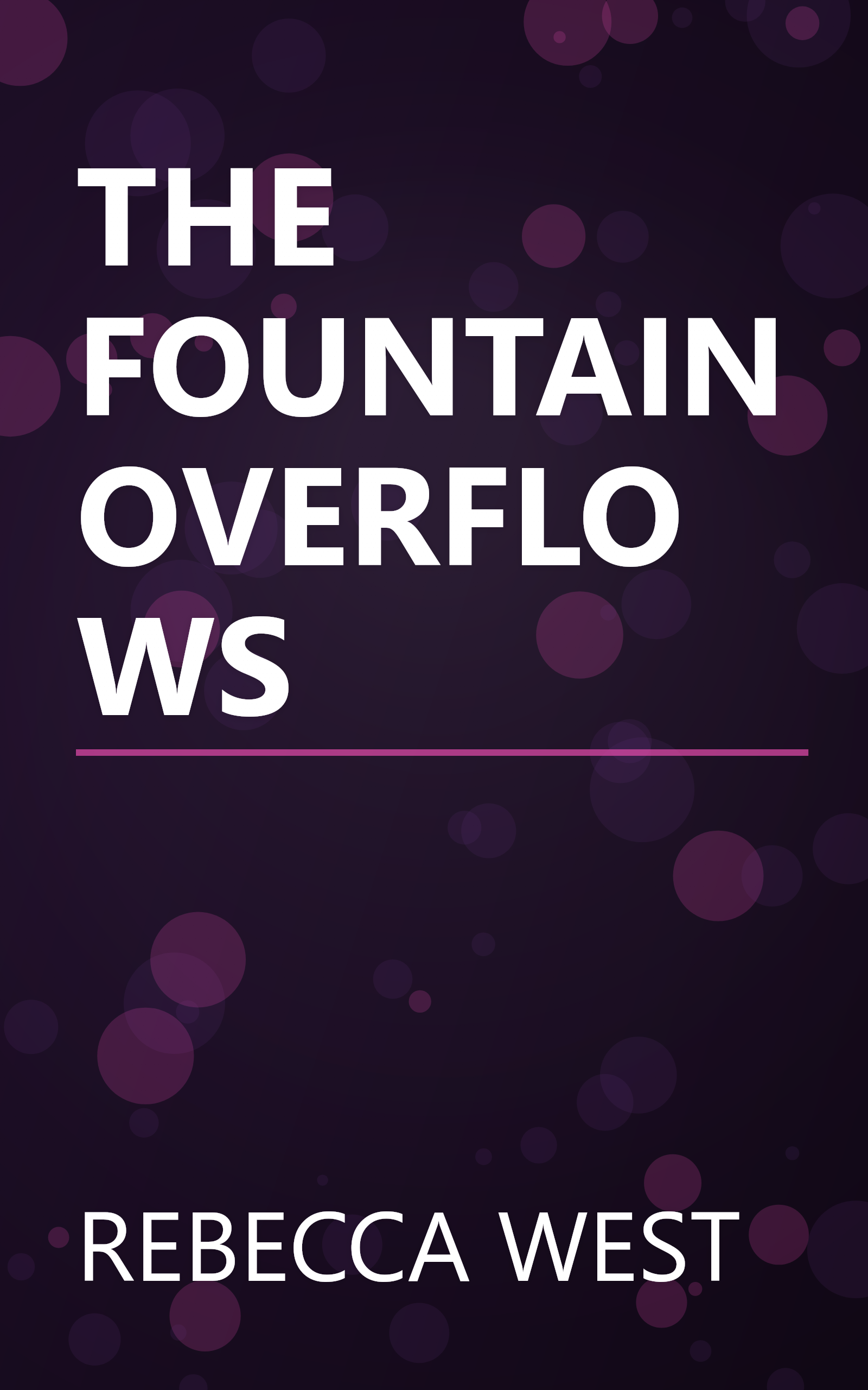 THE FOUNTAIN OVERFLOWS book cover
