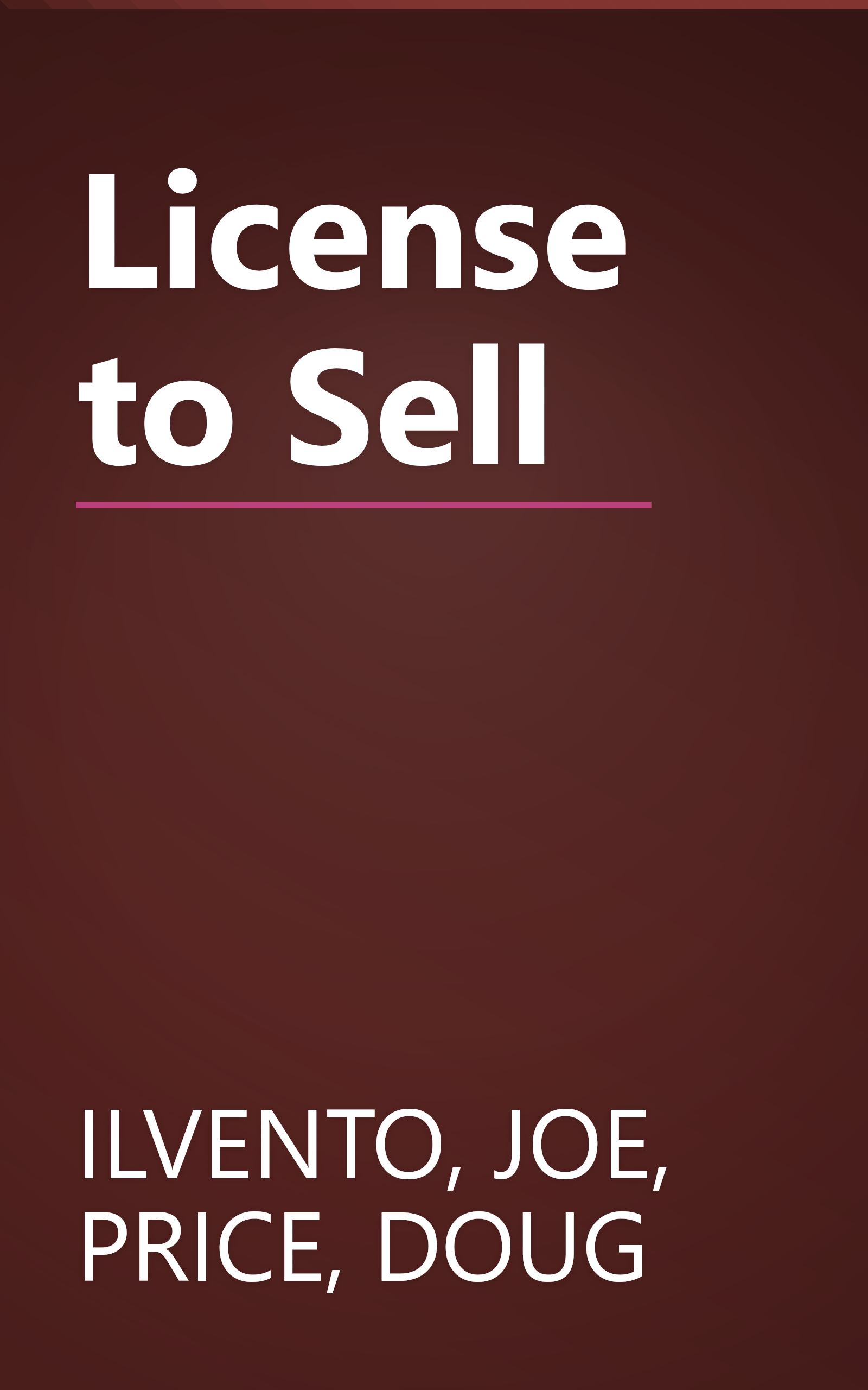 License to Sell book cover