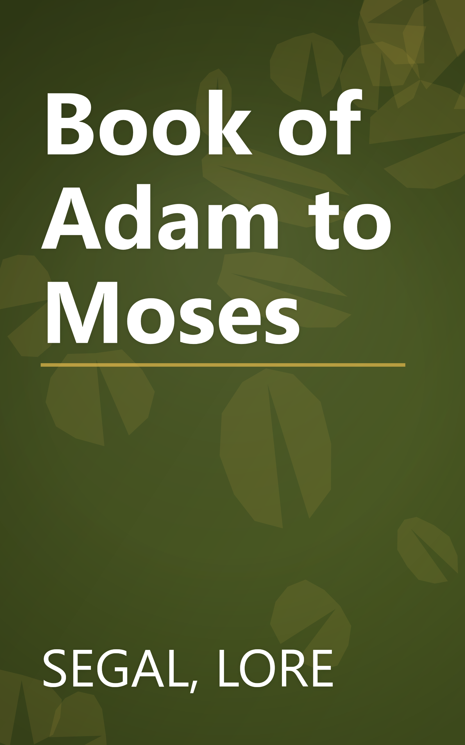 Book of Adam to Moses book cover