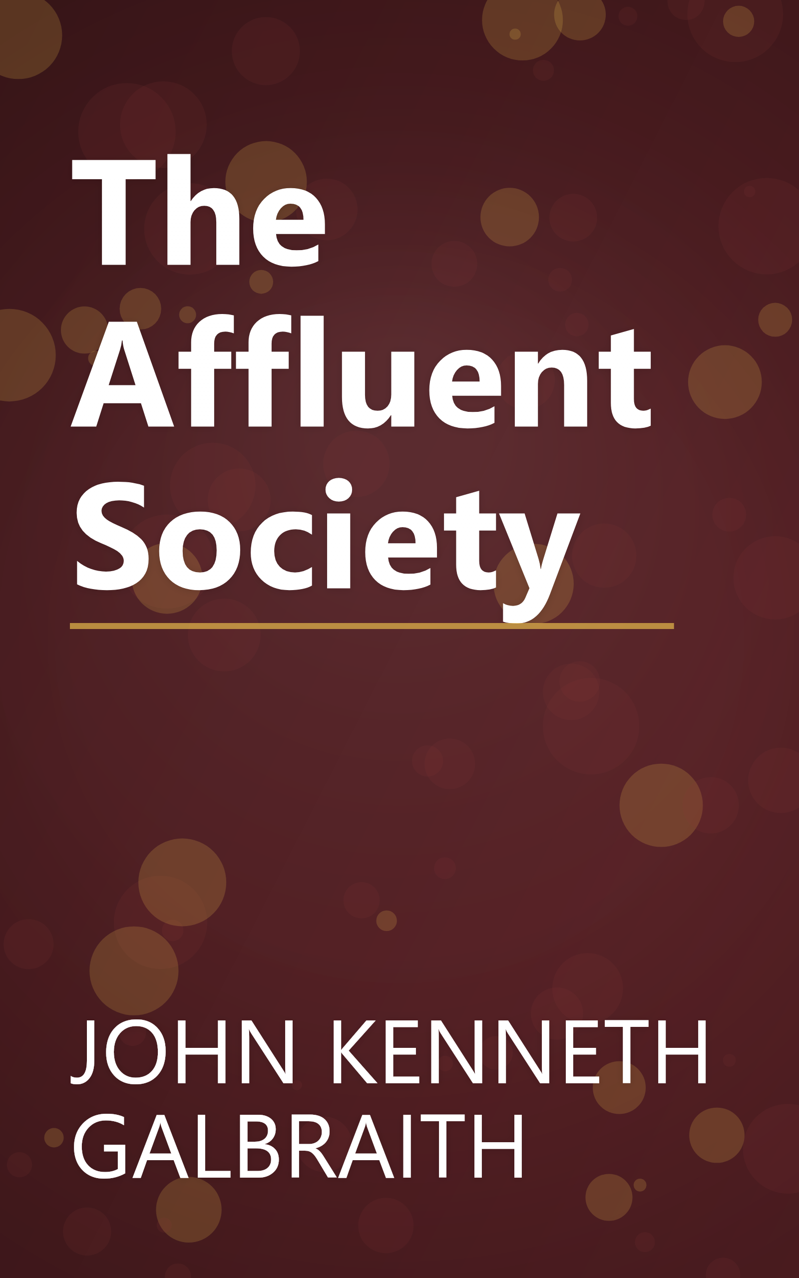 The Affluent Society book cover