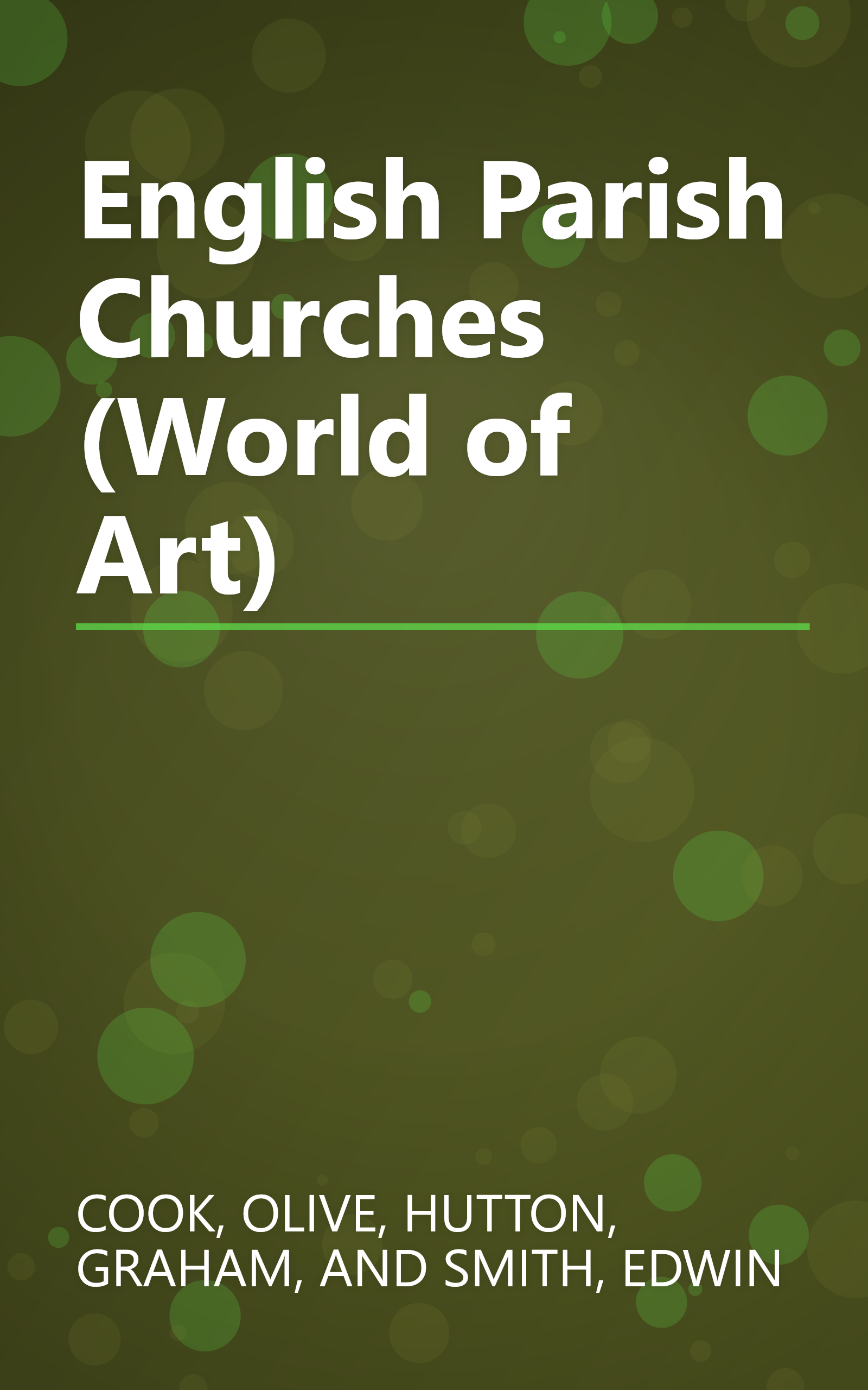 English Parish Churches (World of Art) book cover