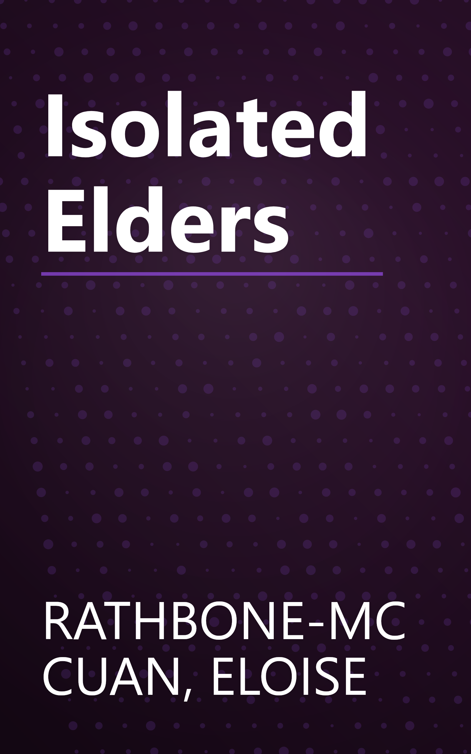 Isolated Elders book cover
