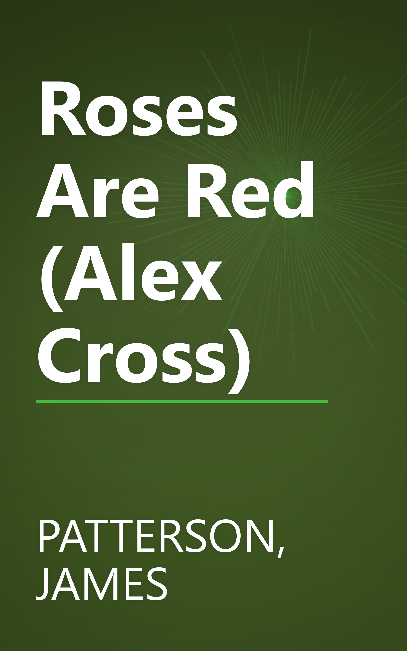 Roses Are Red (Alex Cross) book cover