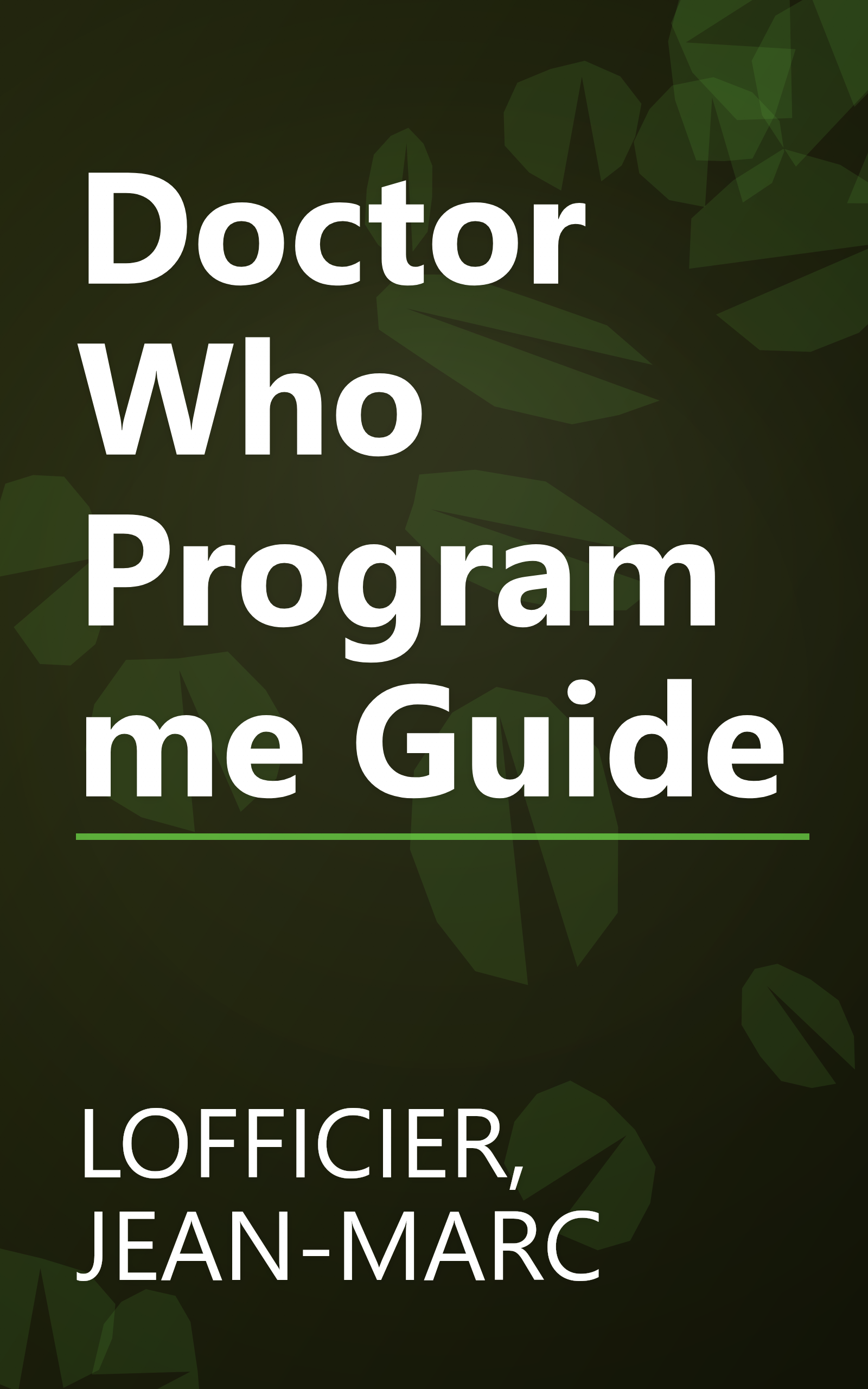 Doctor Who Programme Guide book cover