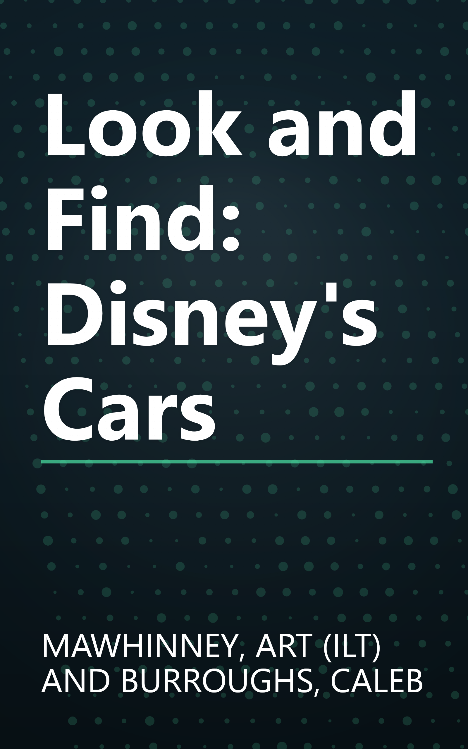 Look and Find: Disney's Cars book cover