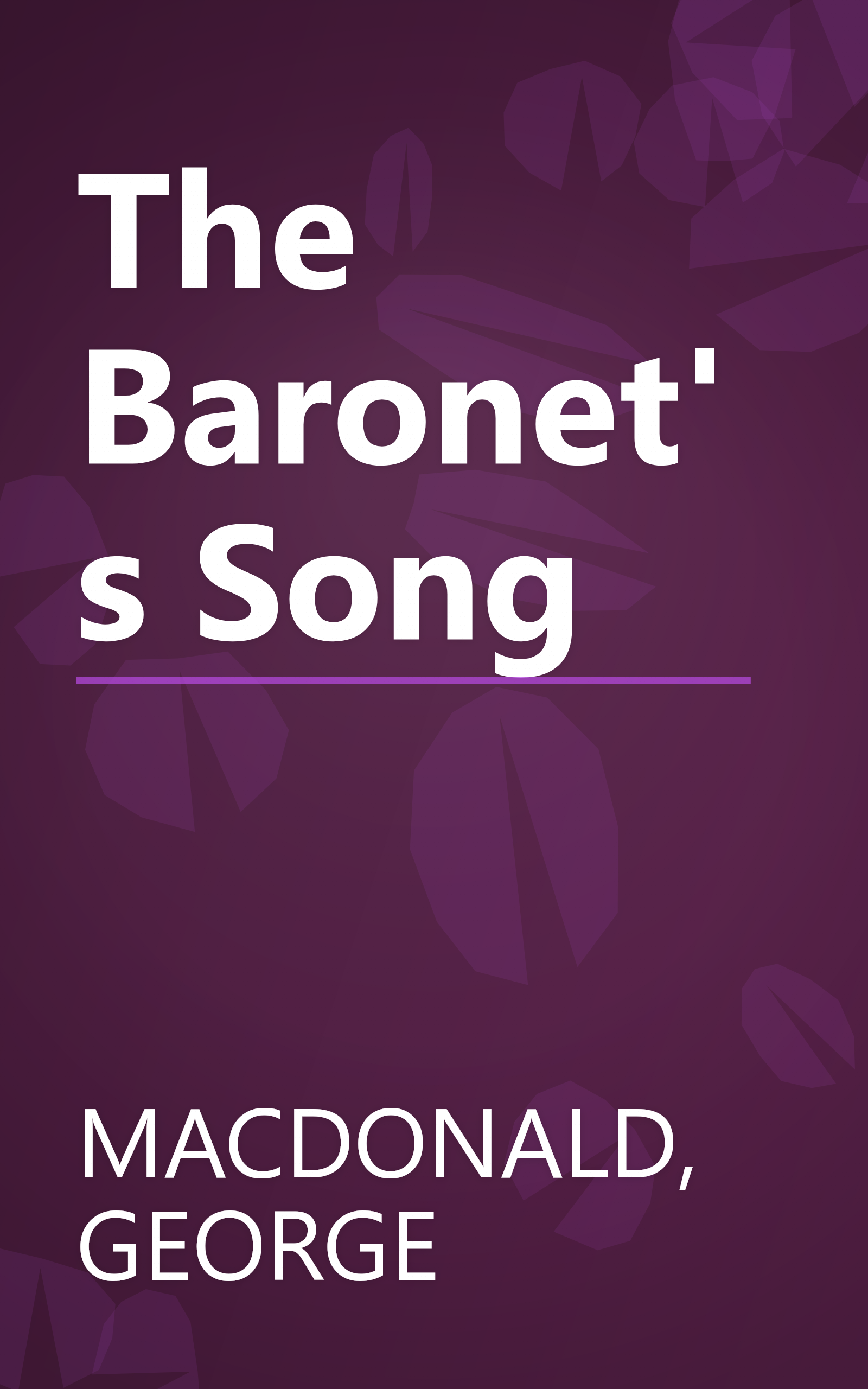 The Baronet's Song book cover