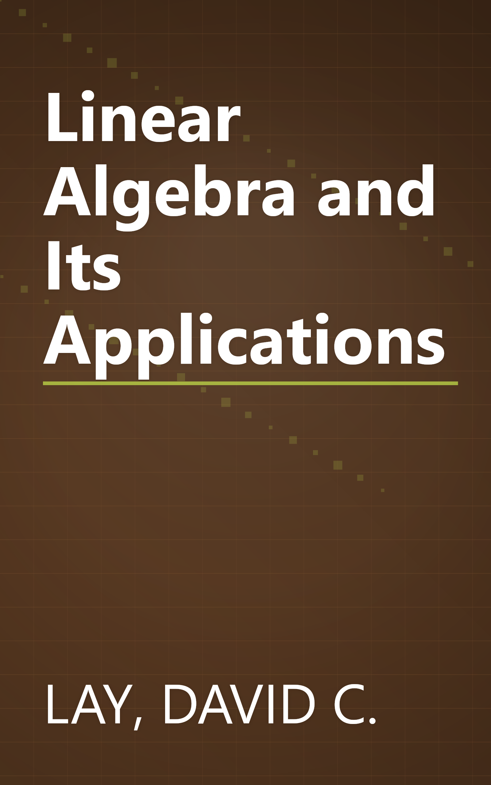 Linear Algebra and Its Applications book cover