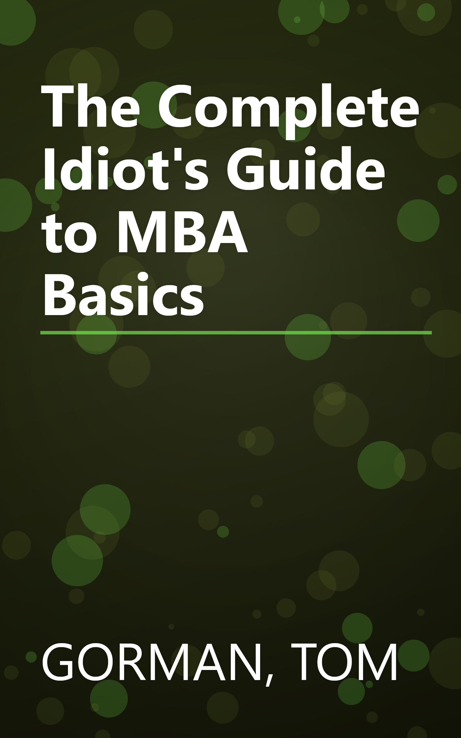 The Complete Idiot's Guide to MBA Basics book cover