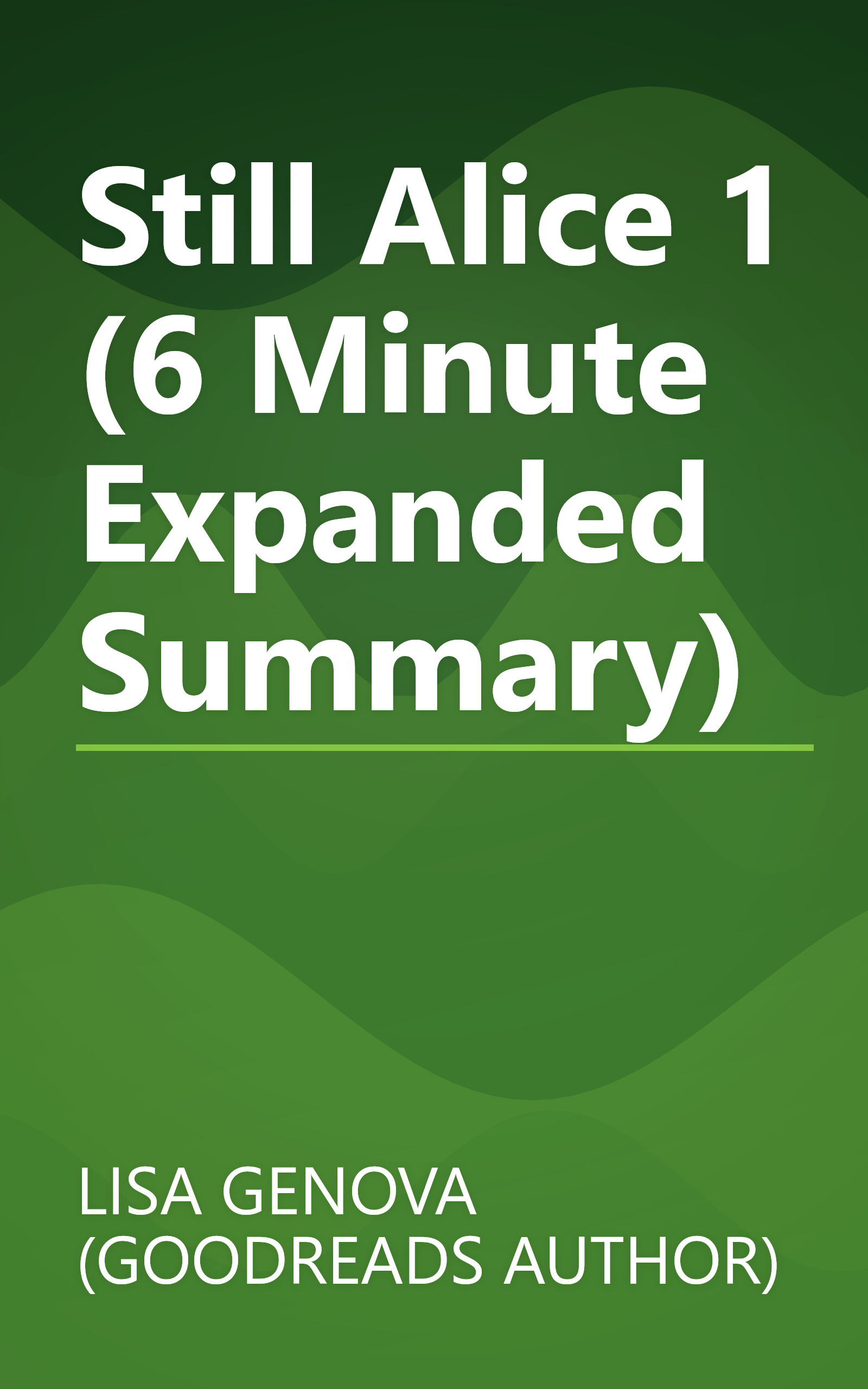 Still Alice 1 (6 Minute   Expanded Summary) book cover