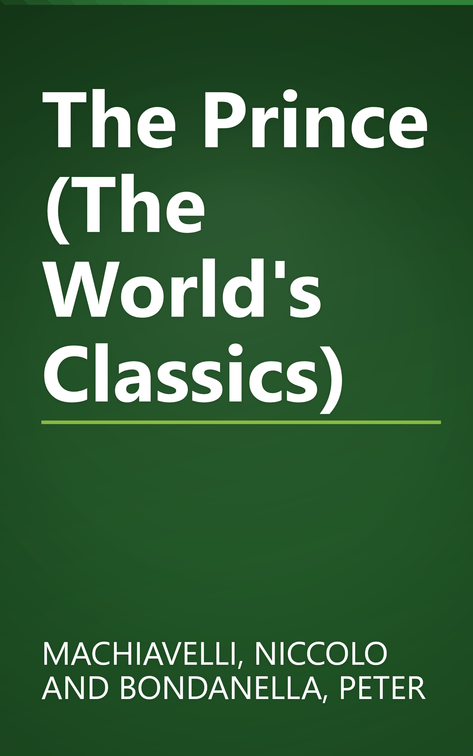 The Prince (The World's Classics) book cover