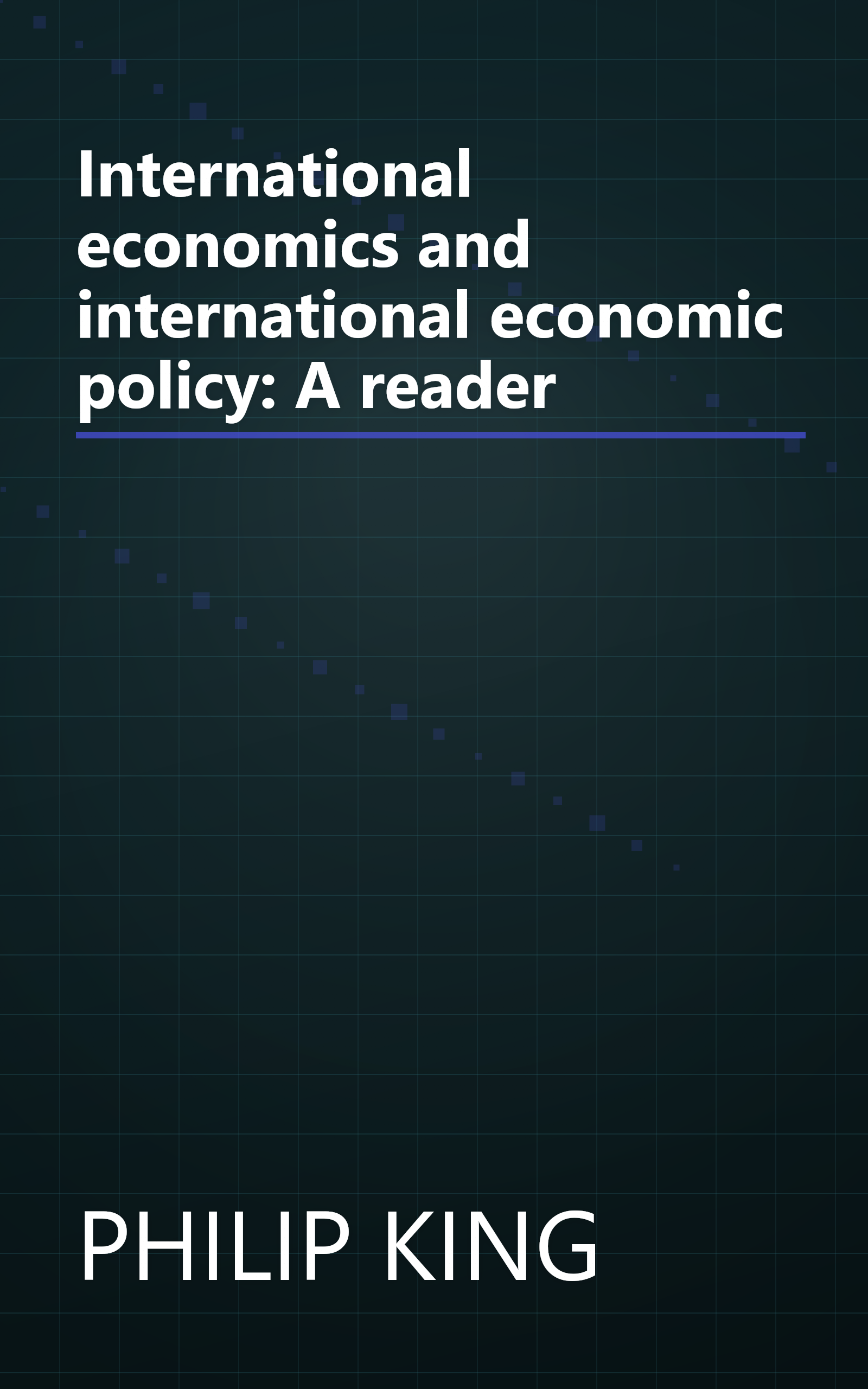 International economics and international economic policy: A reader book cover