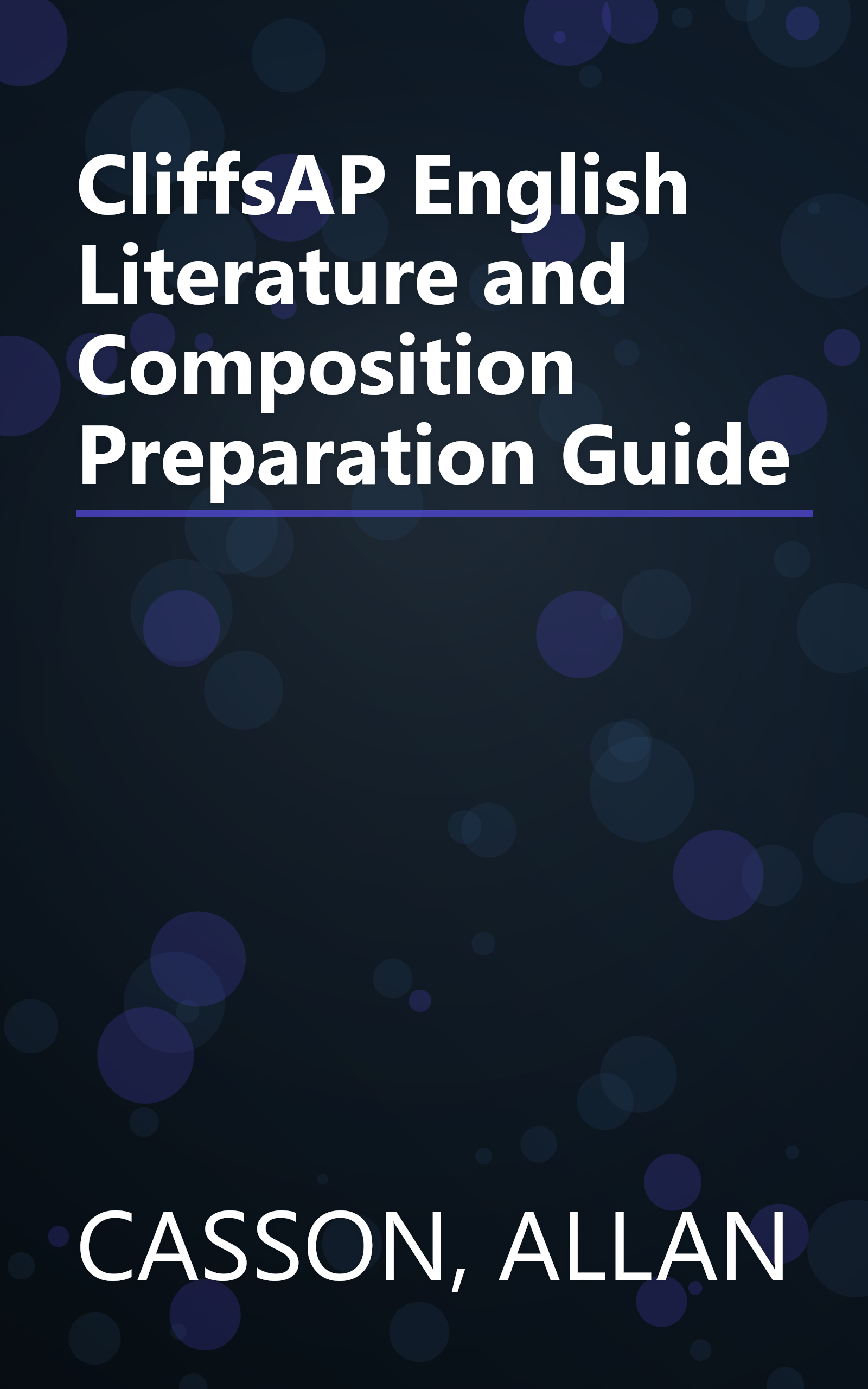 CliffsAP English Literature and Composition Preparation Guide book cover
