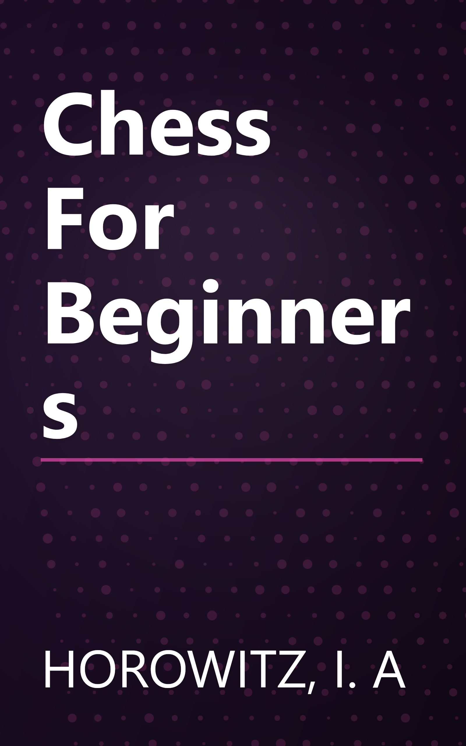 Chess For Beginners book cover