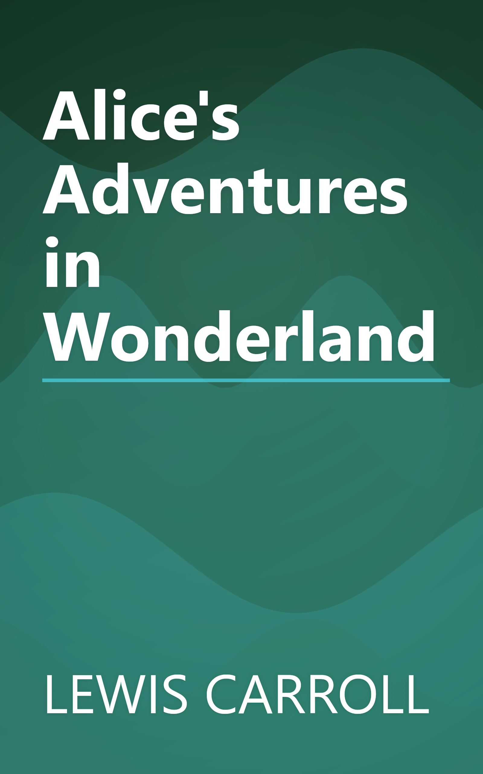 Alice's Adventures in Wonderland book cover