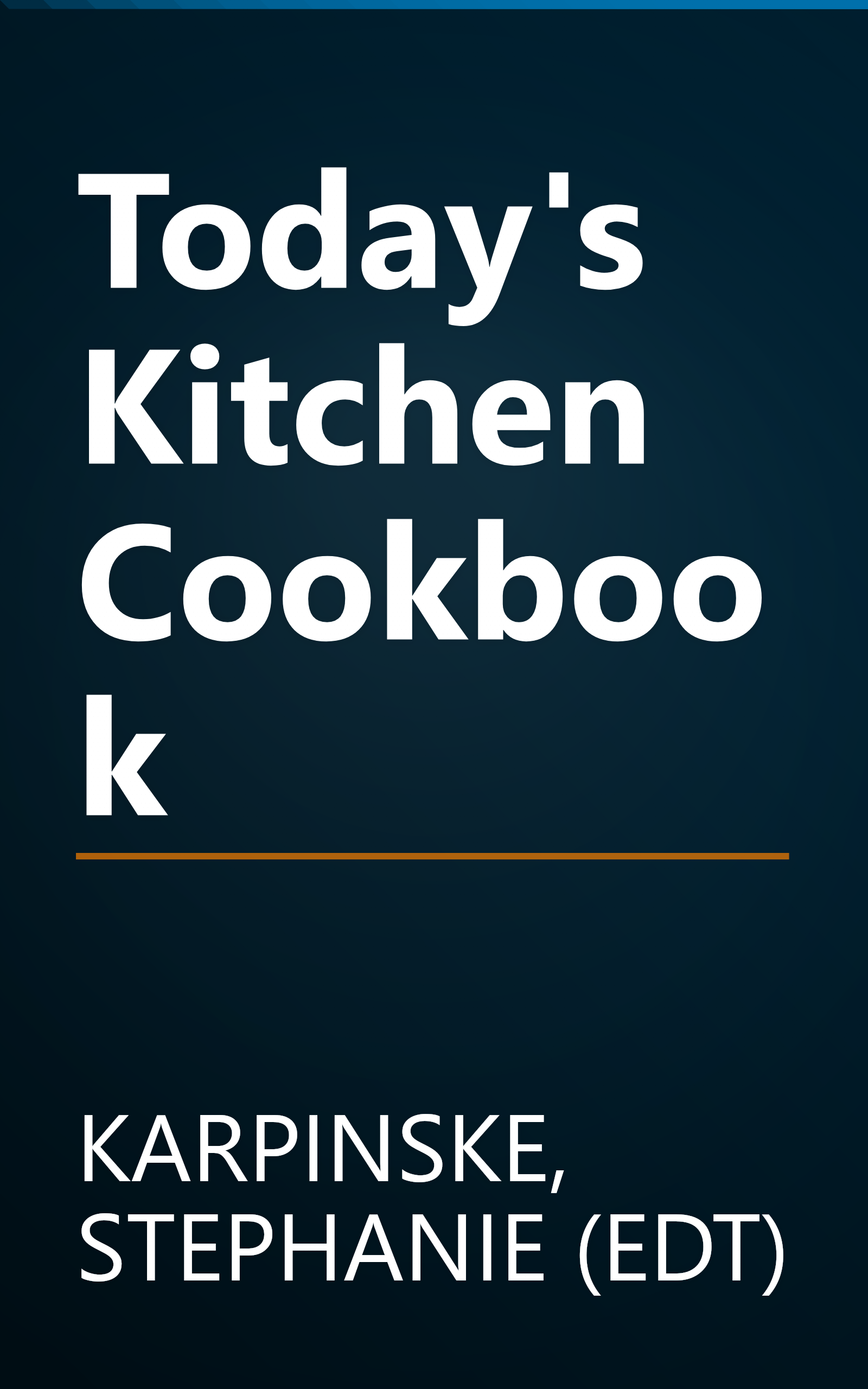 Today's Kitchen Cookbook book cover