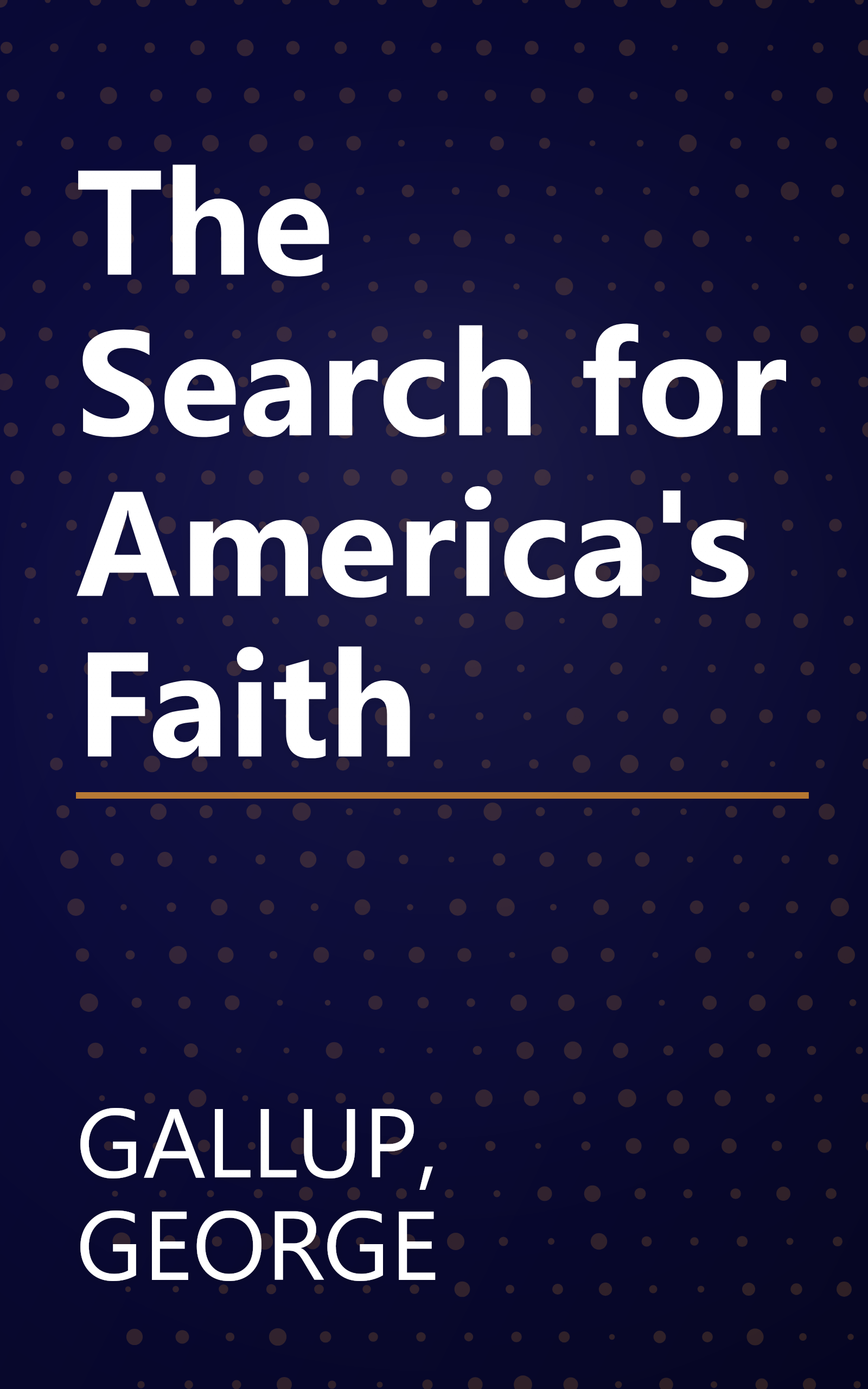The Search for America's Faith book cover