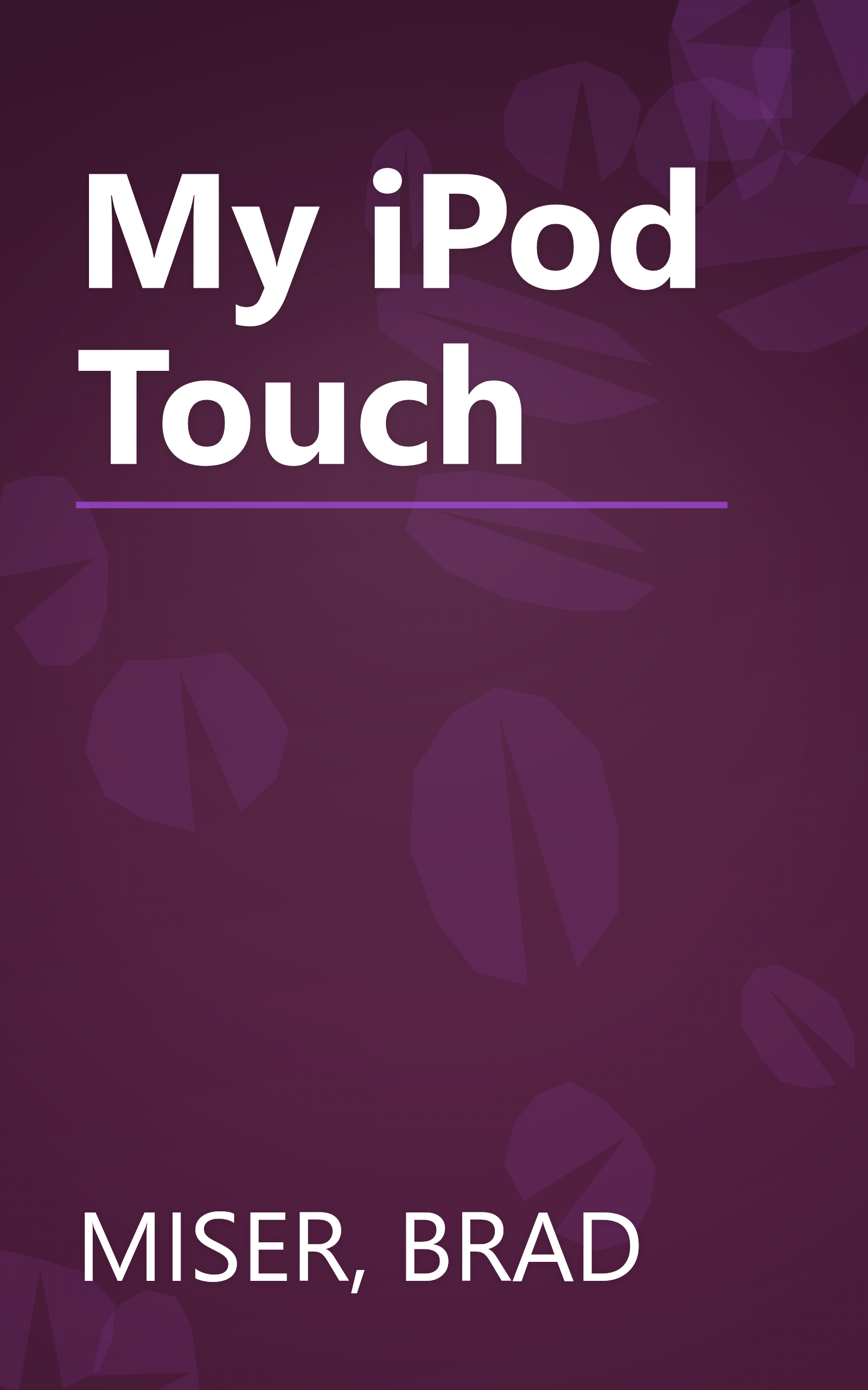 My iPod Touch book cover