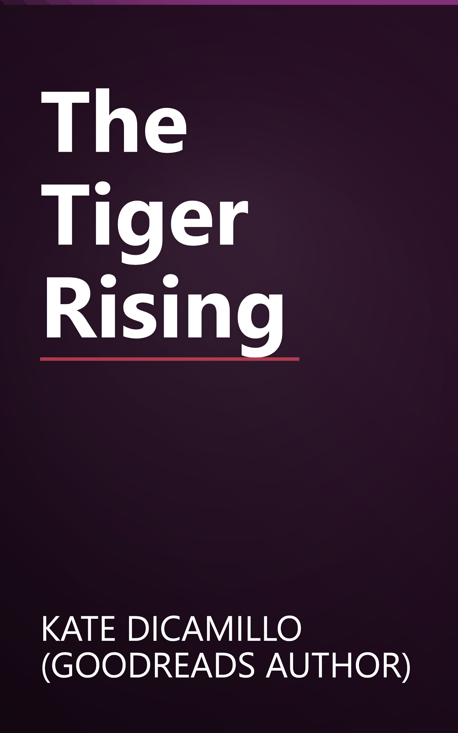 The Tiger Rising book cover