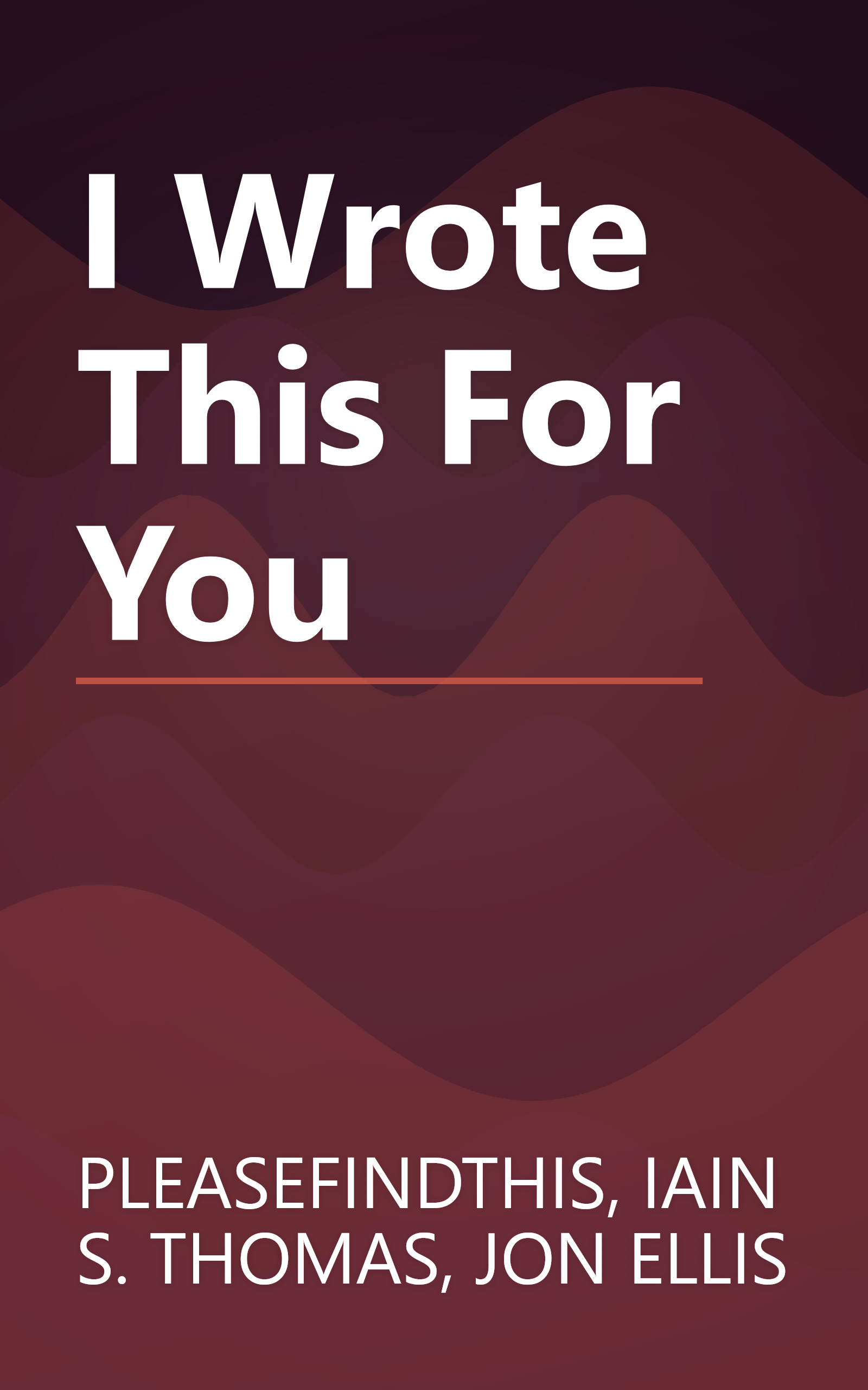 I Wrote This For You book cover